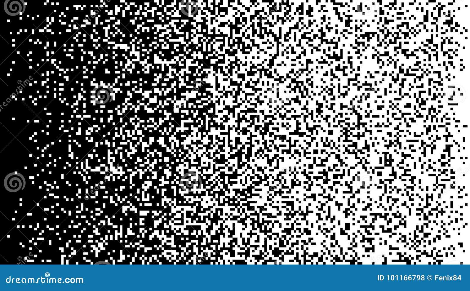 Square Halftone. Blend Geometrical Pattern with Square Dots. Vector ...