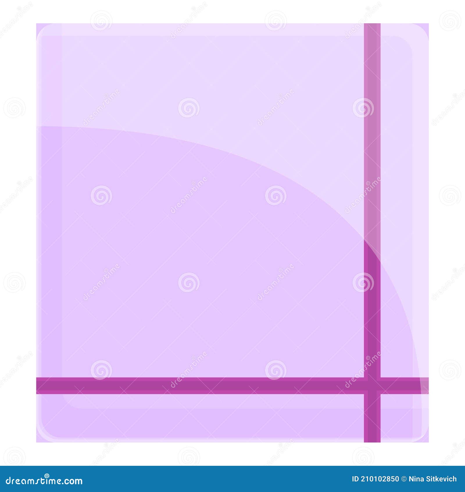 Square Handkerchief Icon, Cartoon Style Stock Vector - Illustration of ...