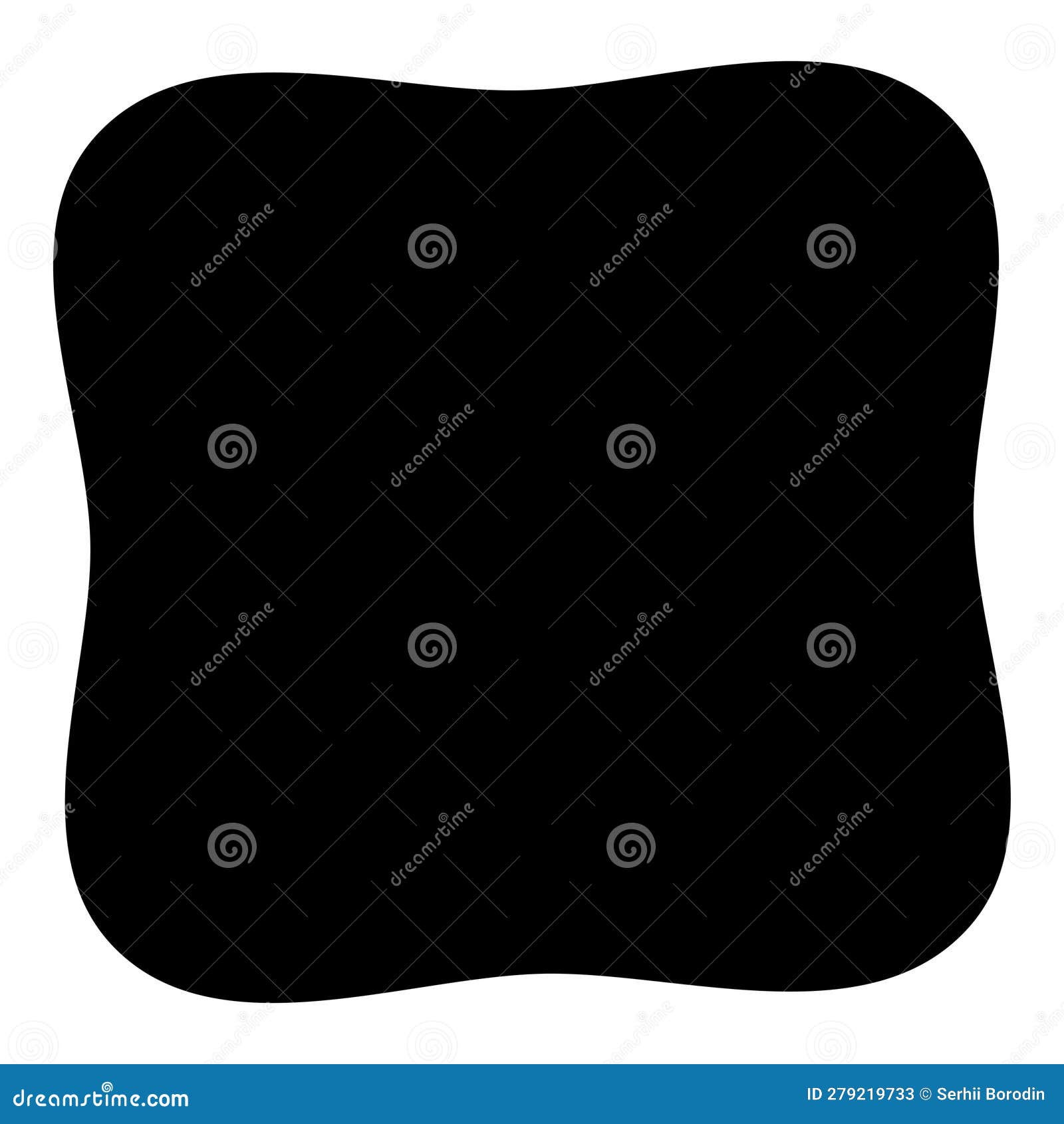Square Have Rounded Corners Rectangle Shape Icon Black Color Vector ...
