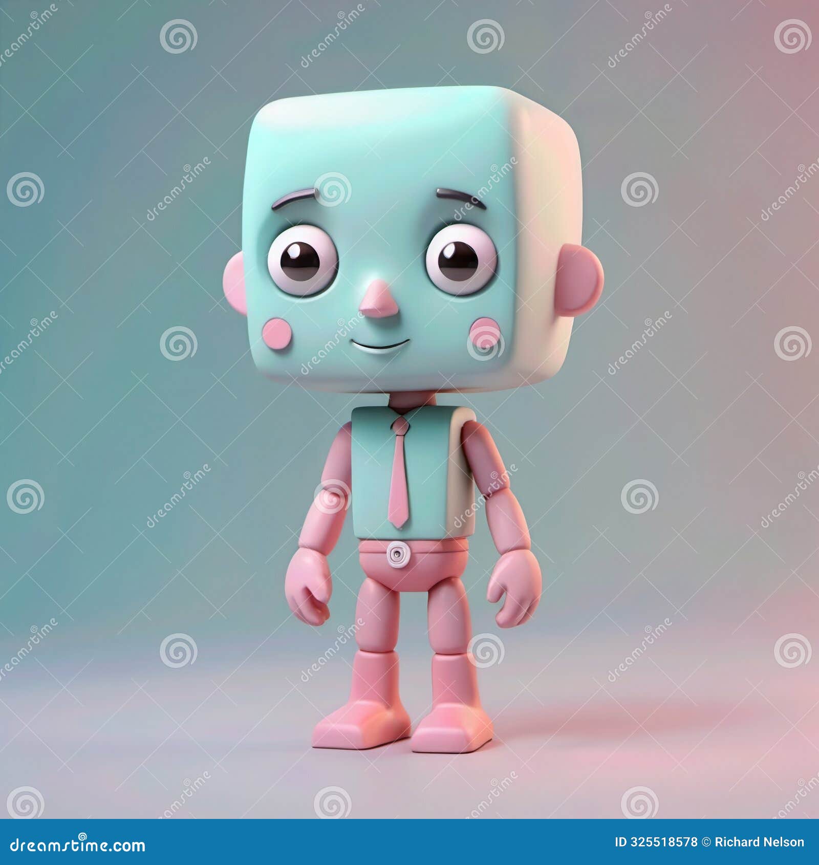 Square-Headed Robot stock illustration. Illustration of joyful - 325518578