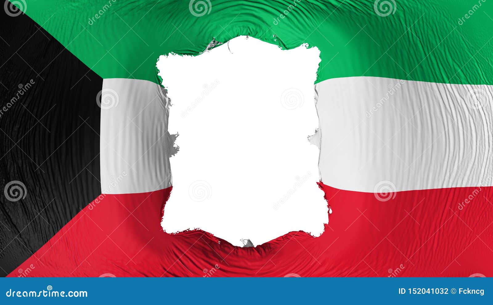 Square Hole in the Kuwait Flag Stock Illustration - Illustration of ...