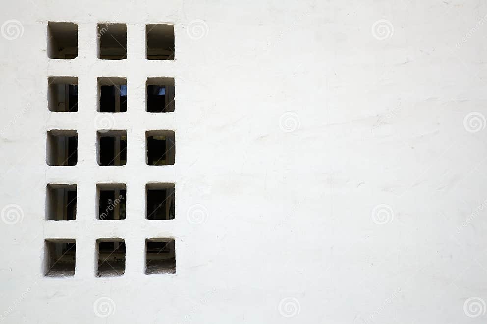 Square holes window stock photo. Image of concept, stucco - 18416766