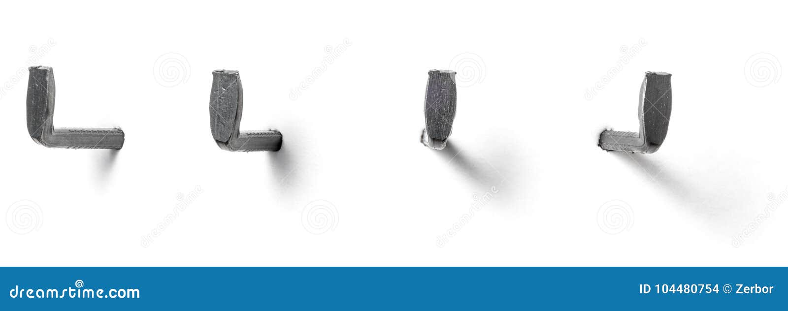 A Square Hook from Different Perspectives Stock Photo - Image of head ...