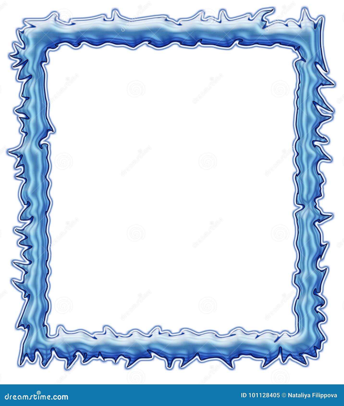 Square ice frame stock illustration. Illustration of frame - 101128405