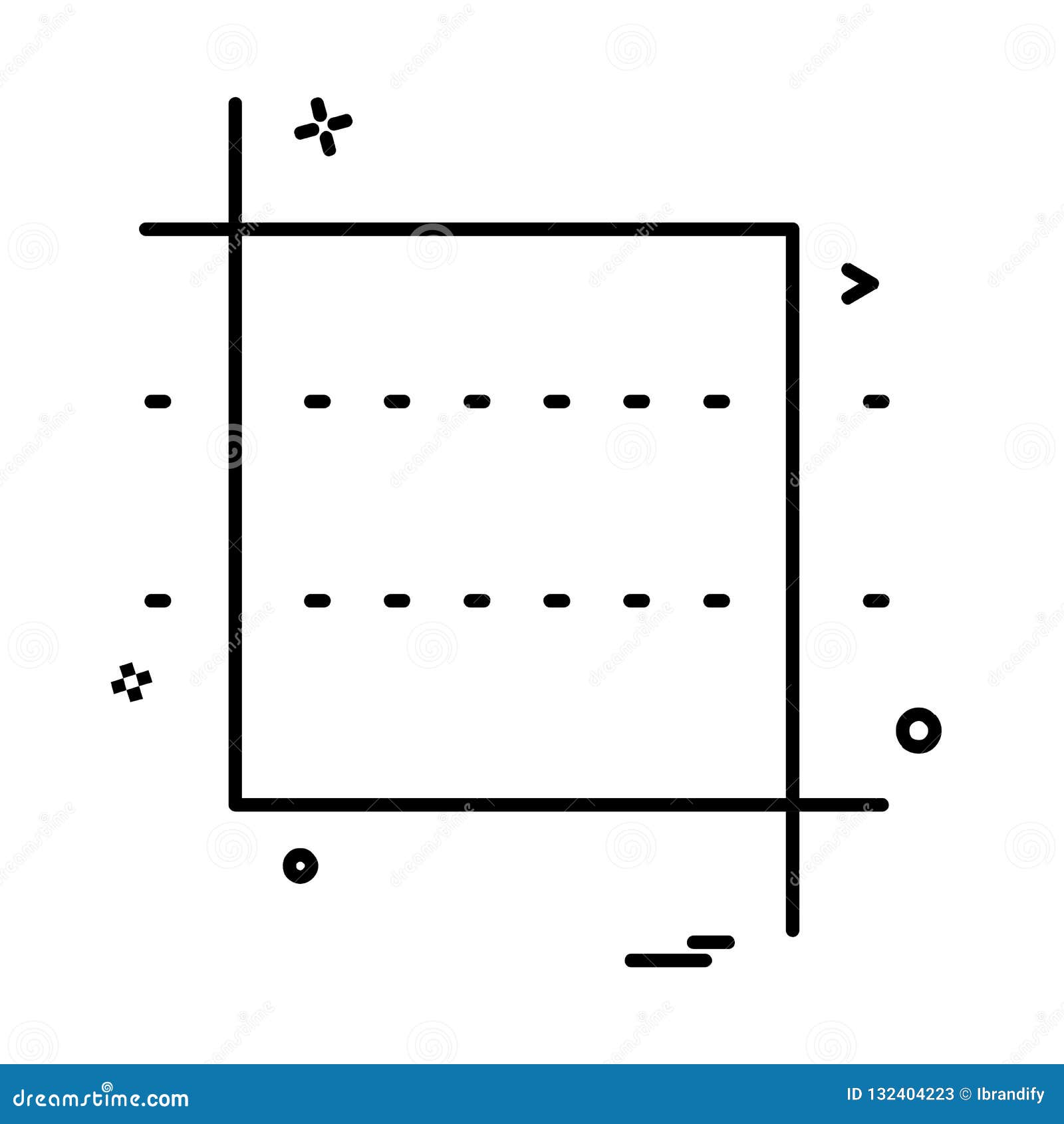 Square icon design vector stock vector. Illustration of element - 132404223