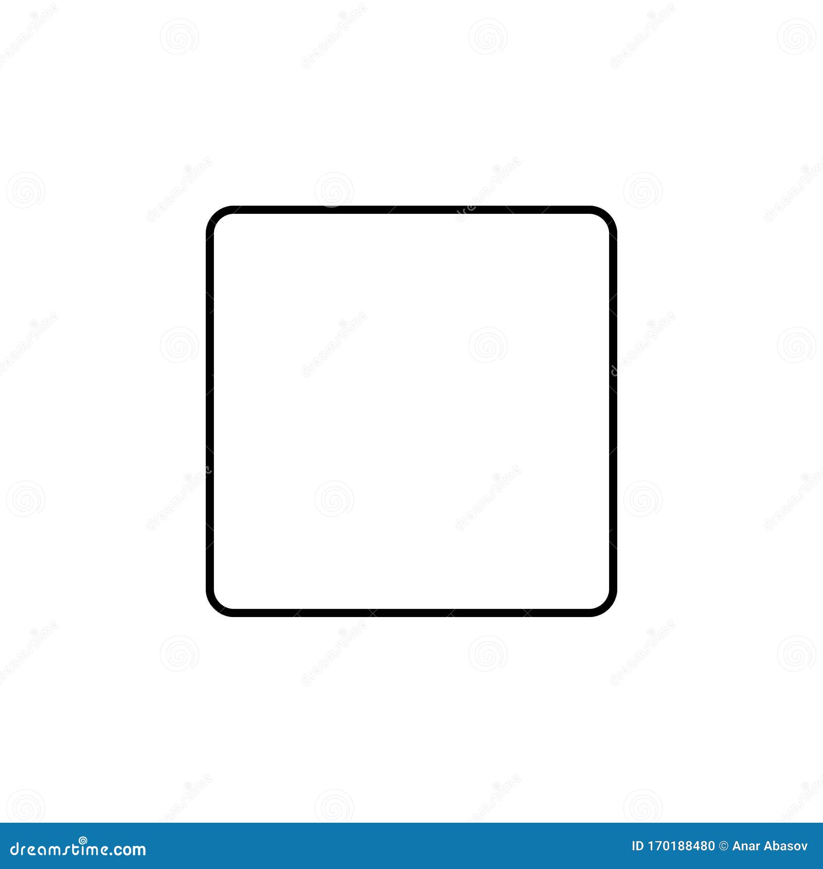 Square Icon. Element of Geometric Figure for Mobile Concept and Web ...