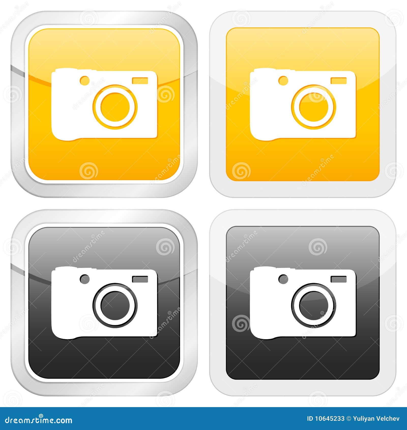 Square icon photo stock vector. Illustration of photographic - 10645233