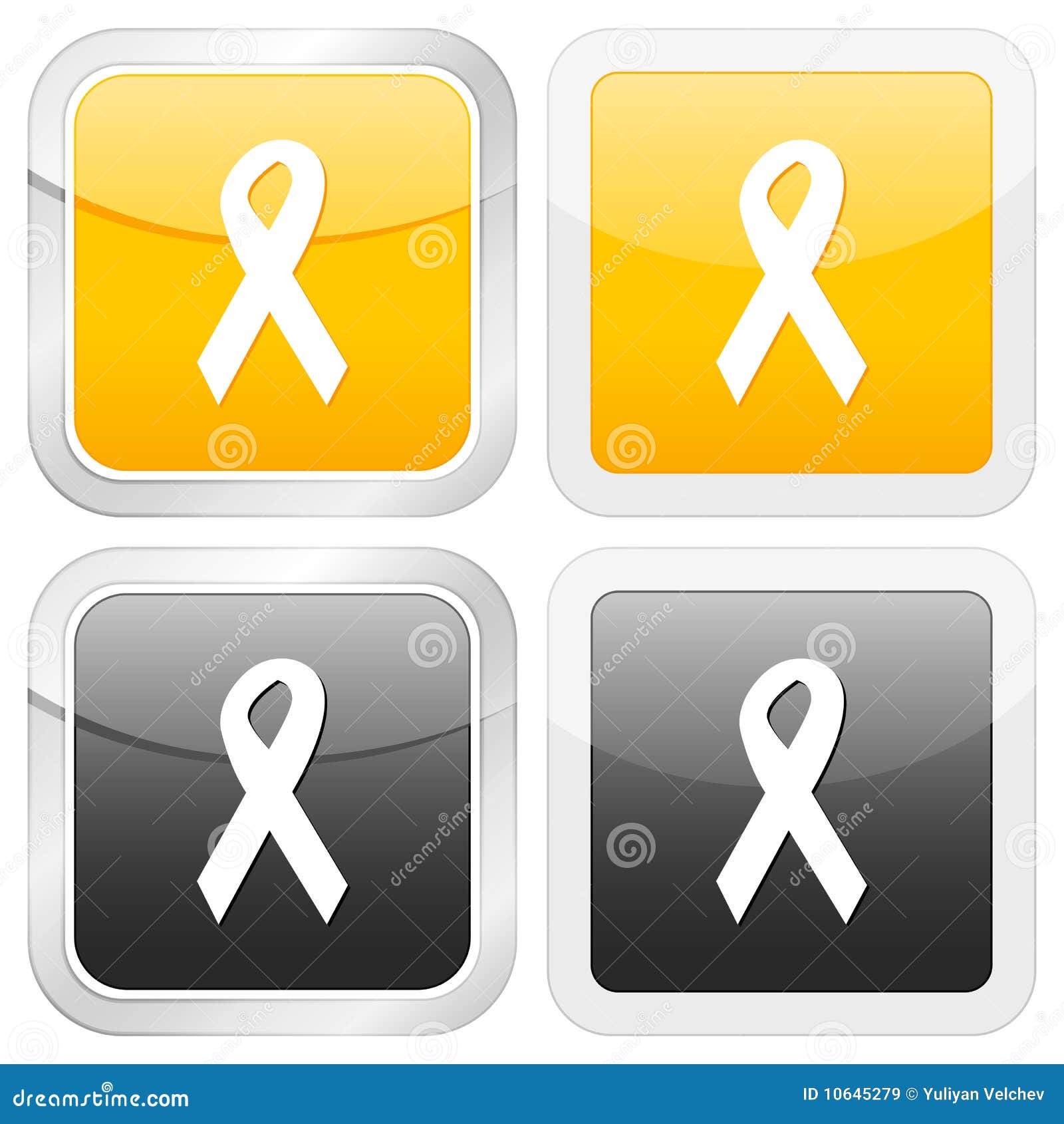 Square icon ribbon stock vector. Illustration of shape - 10645279