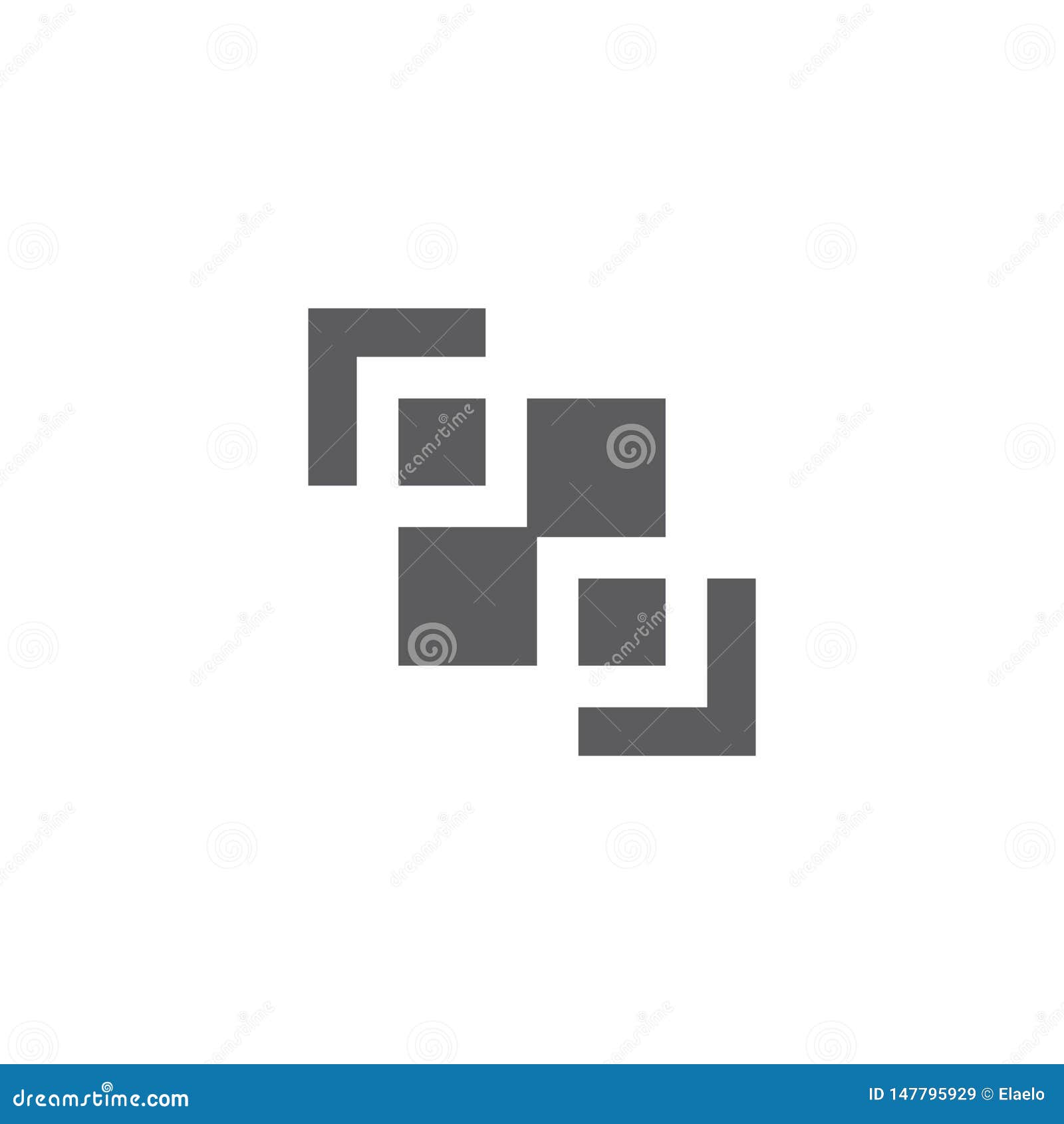 Square Icon Vector Illustration Stock Vector - Illustration of company ...