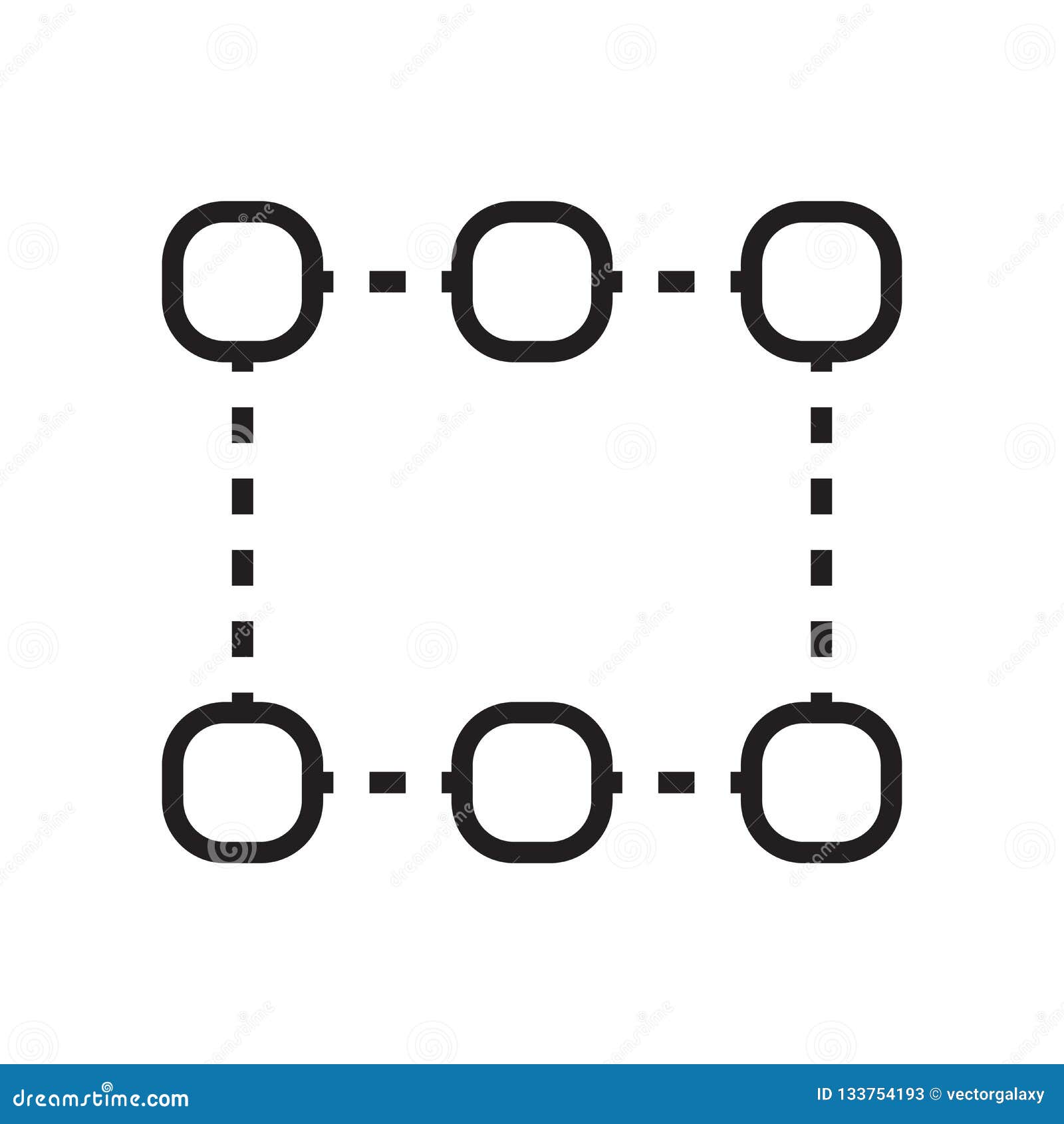 Square Icon Vector Sign and Symbol Isolated on White Background, Square ...