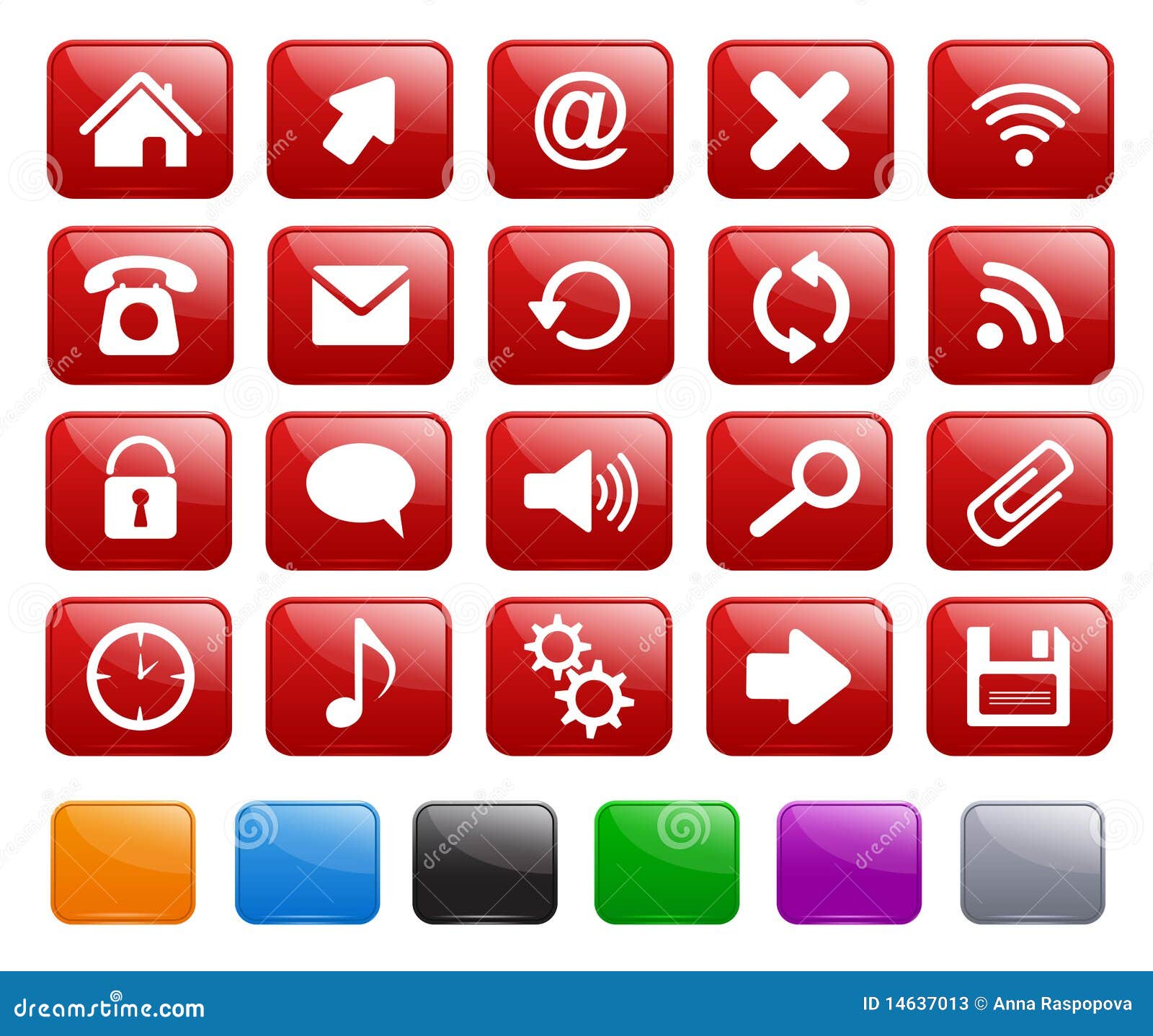 Square icons stock vector. Illustration of design, business - 14637013