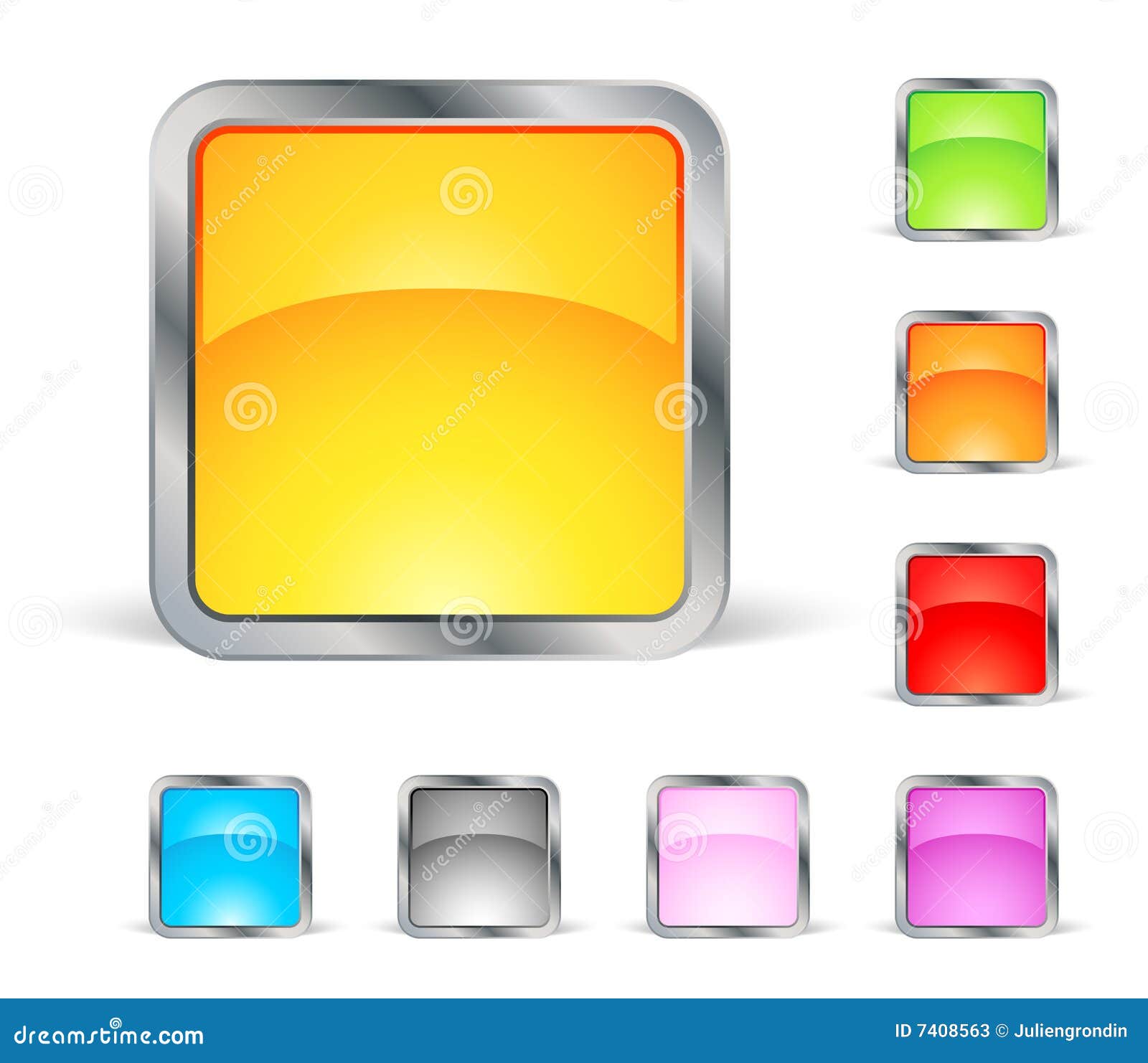 Square icons stock vector. Illustration of computer, internet - 7408563
