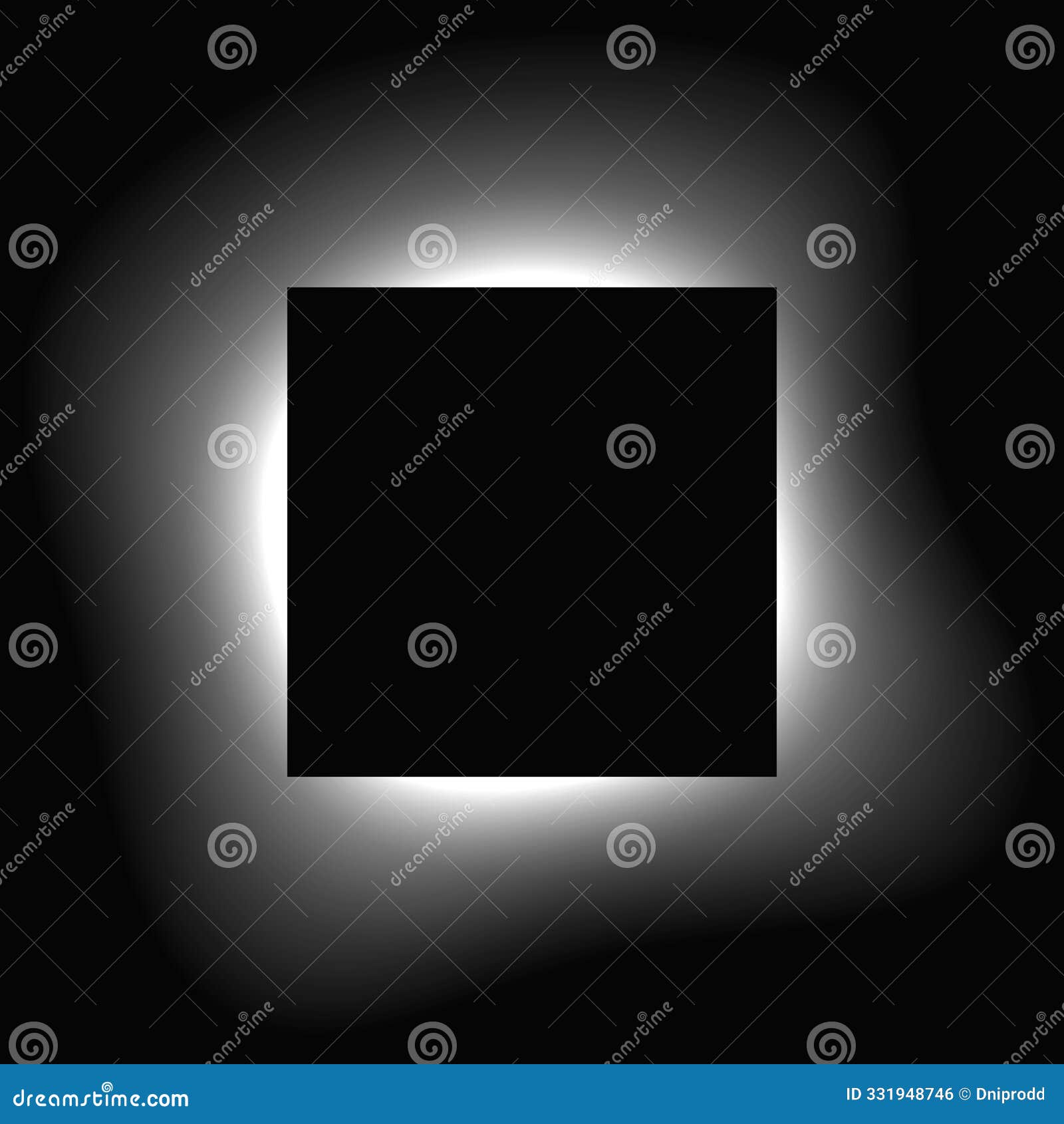 Square Illuminate Light Frame Cartoon Vector | CartoonDealer.com #344242025