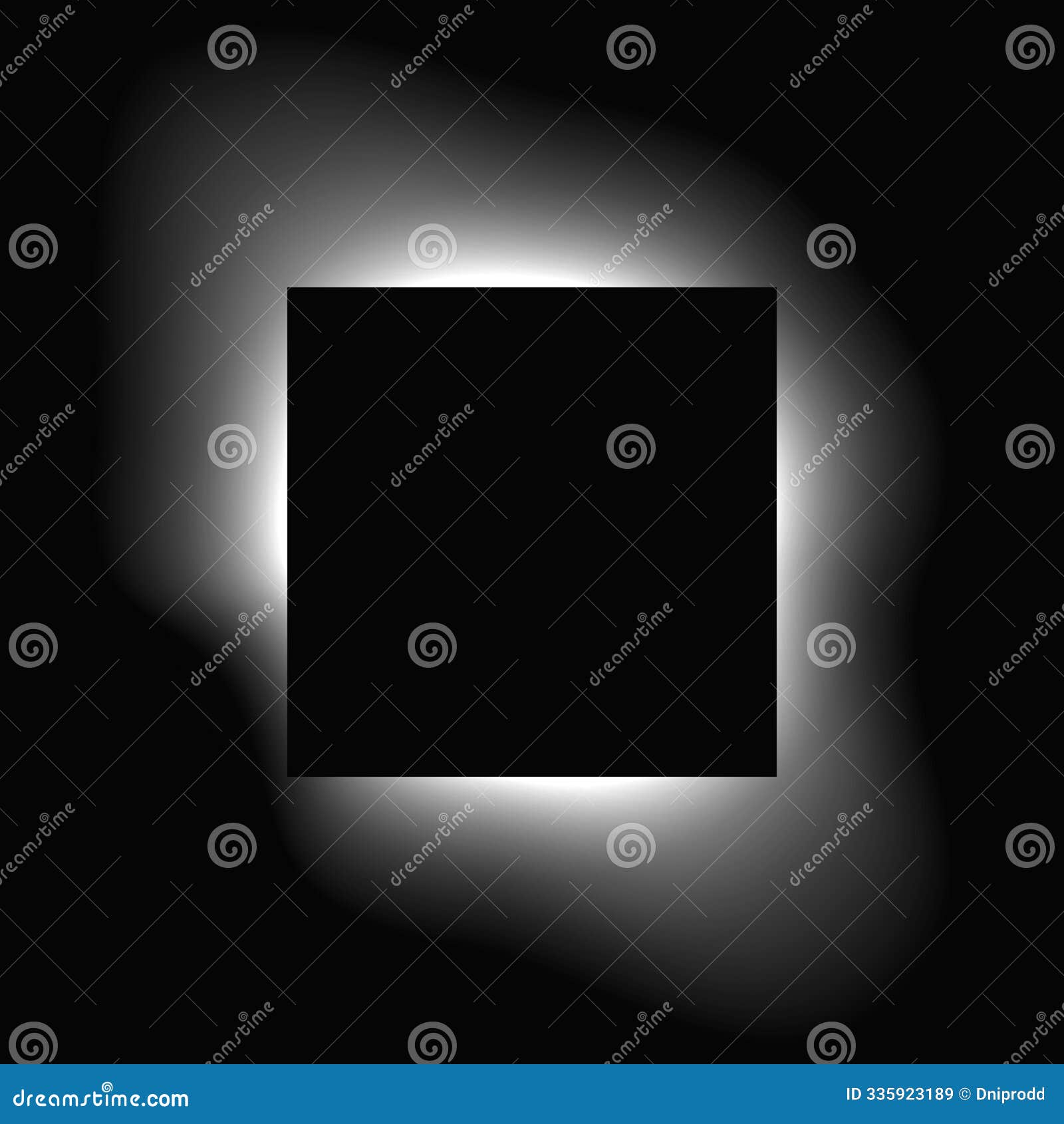 Square Illuminate Light Frame Cartoon Vector | CartoonDealer.com #344242025