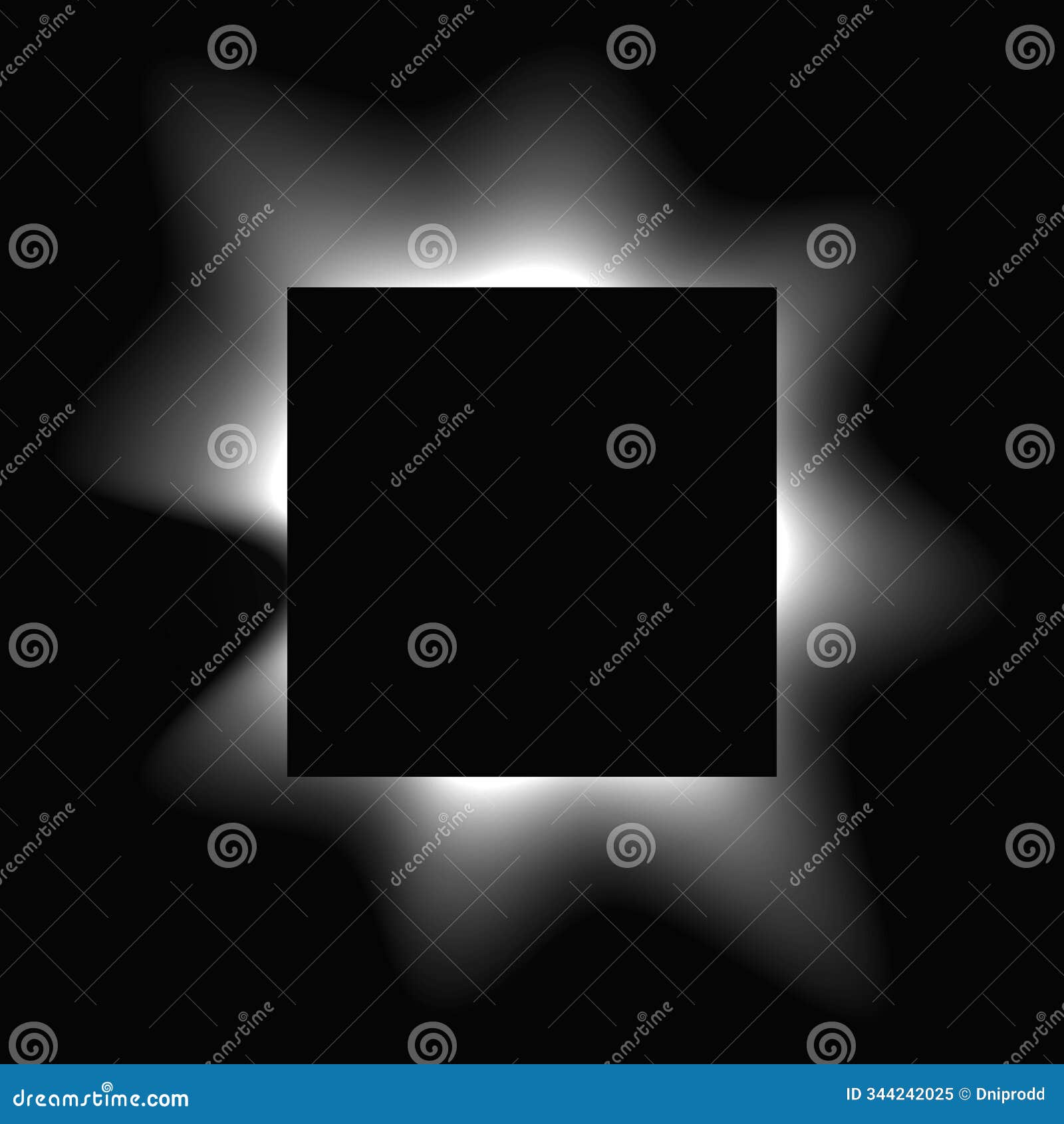 Square Illuminate Light Frame Cartoon Vector | CartoonDealer.com #344242025
