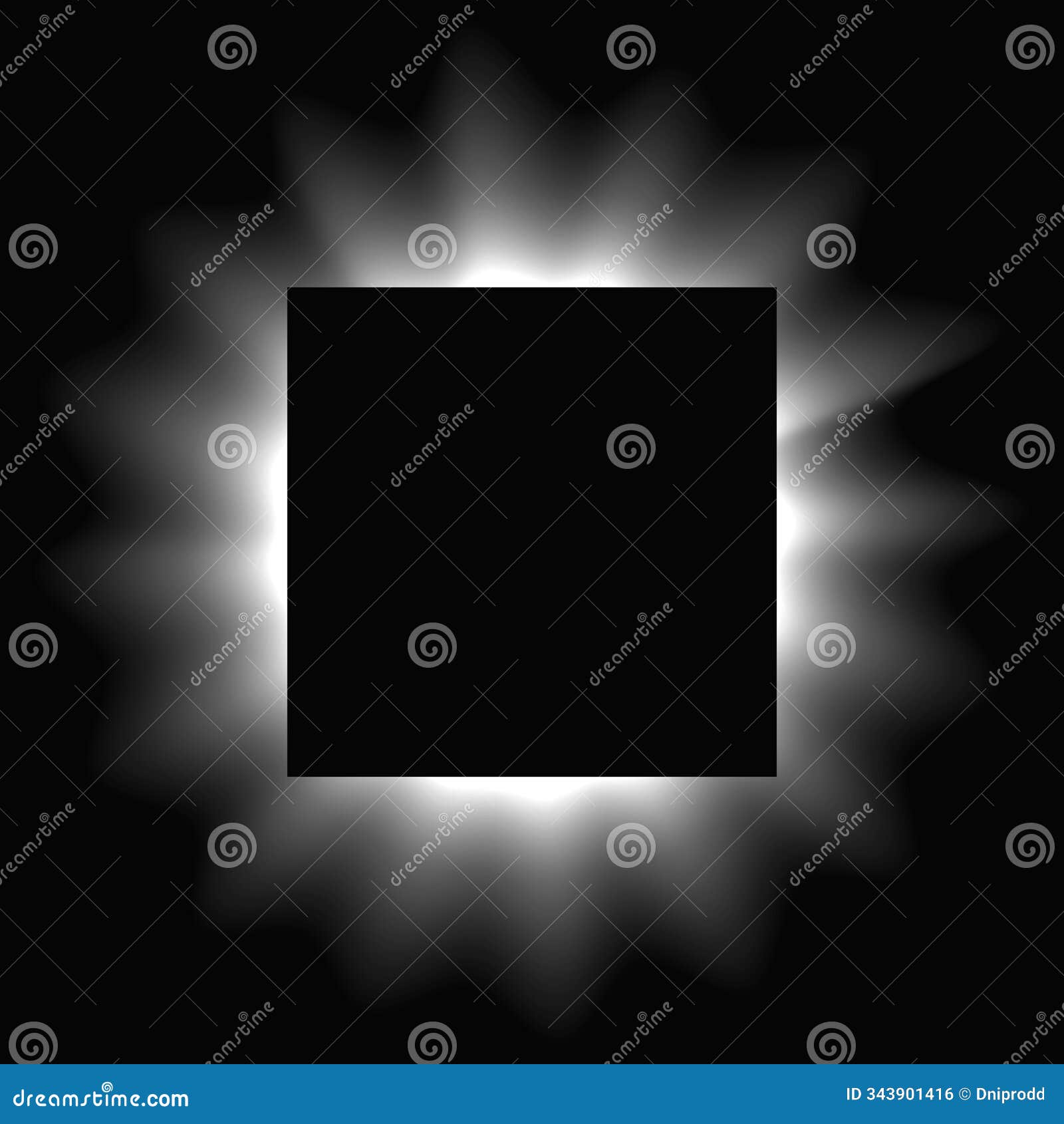 Set Of Square Illuminate Light Frames Cartoon Vector | CartoonDealer ...