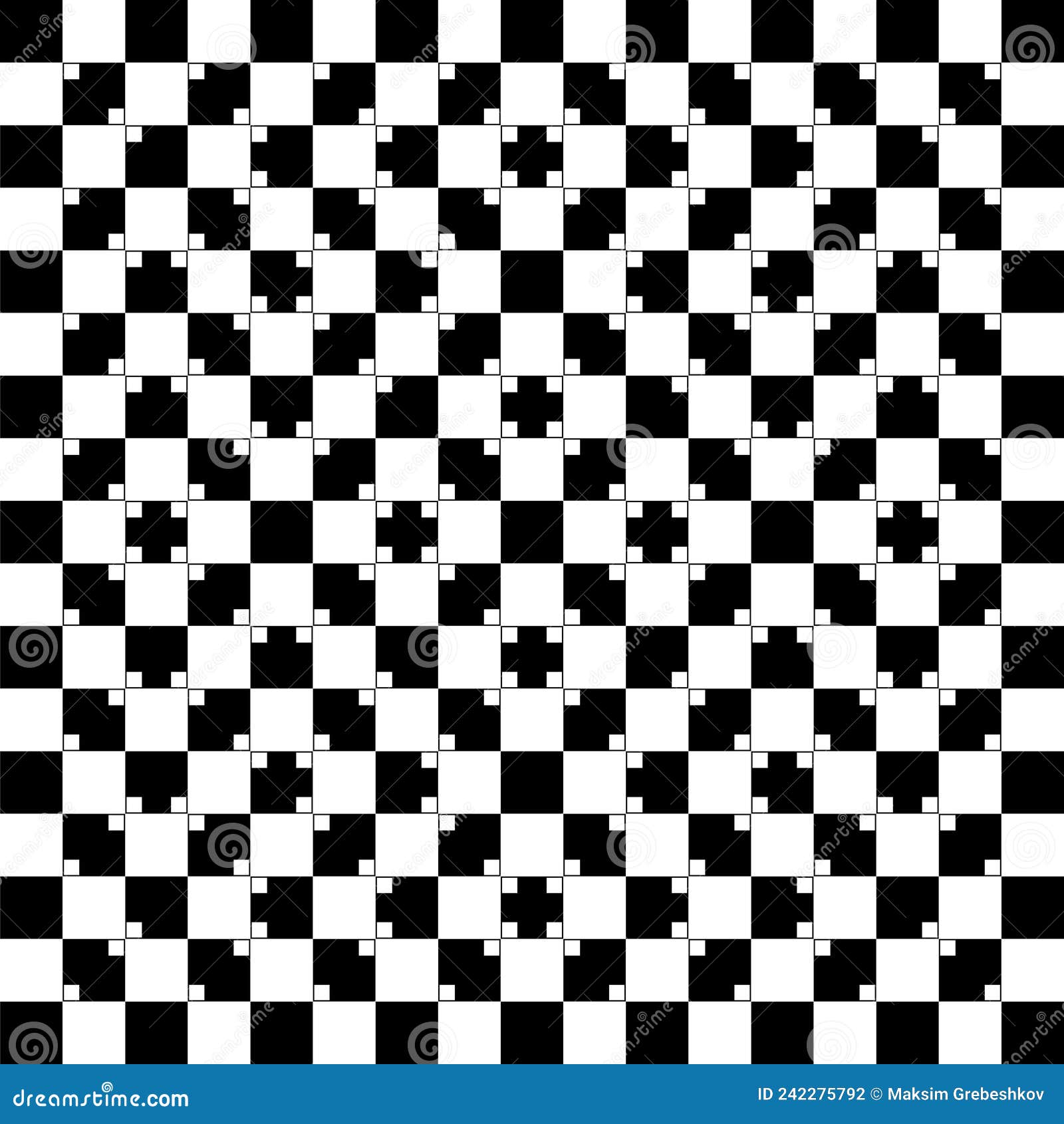 Square Illusion, Geometric Optical Illusion Pattern. Template for Your ...