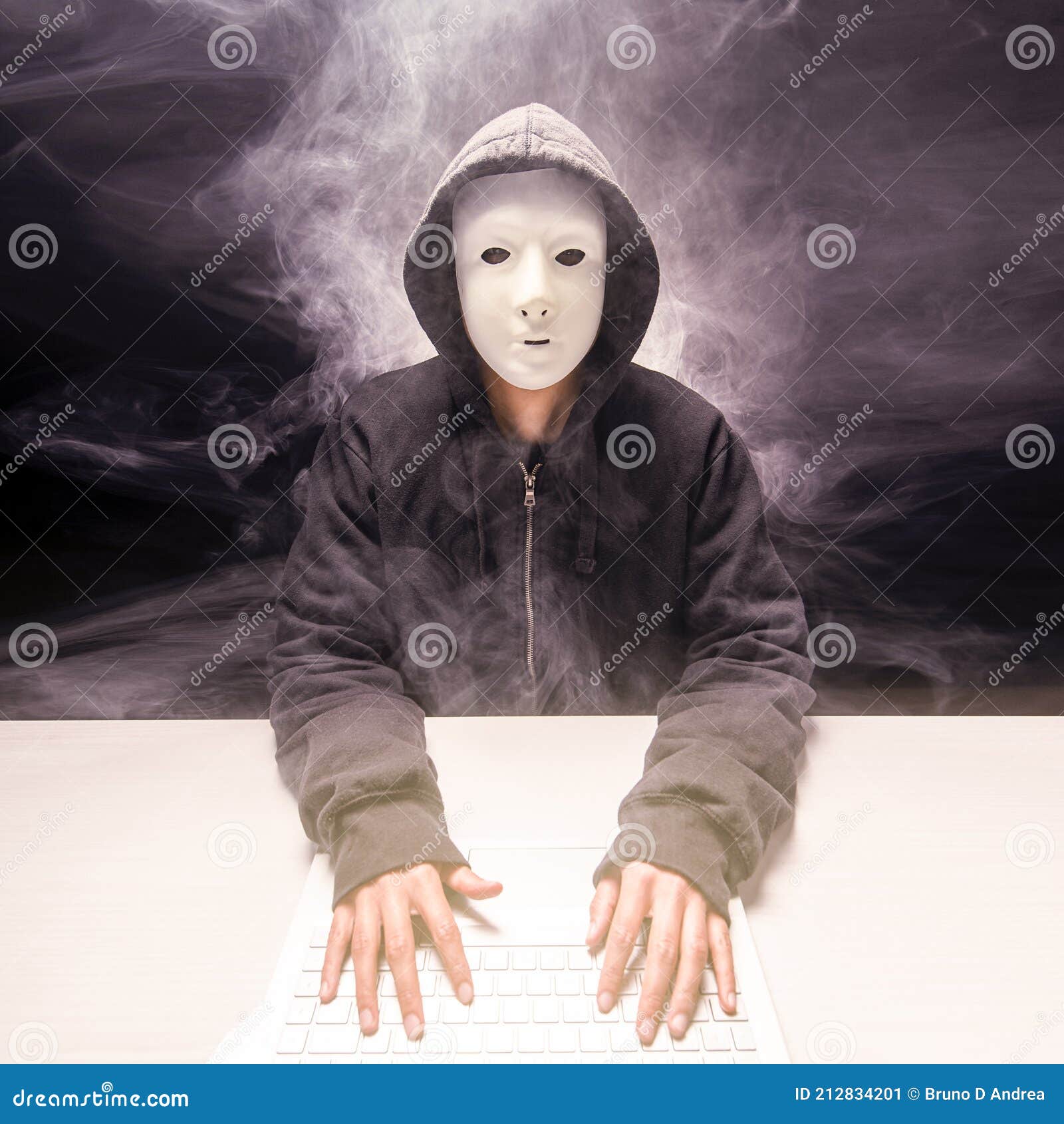 Square Image of a Hacker Concept for Privacy Stock Image - Image of ...