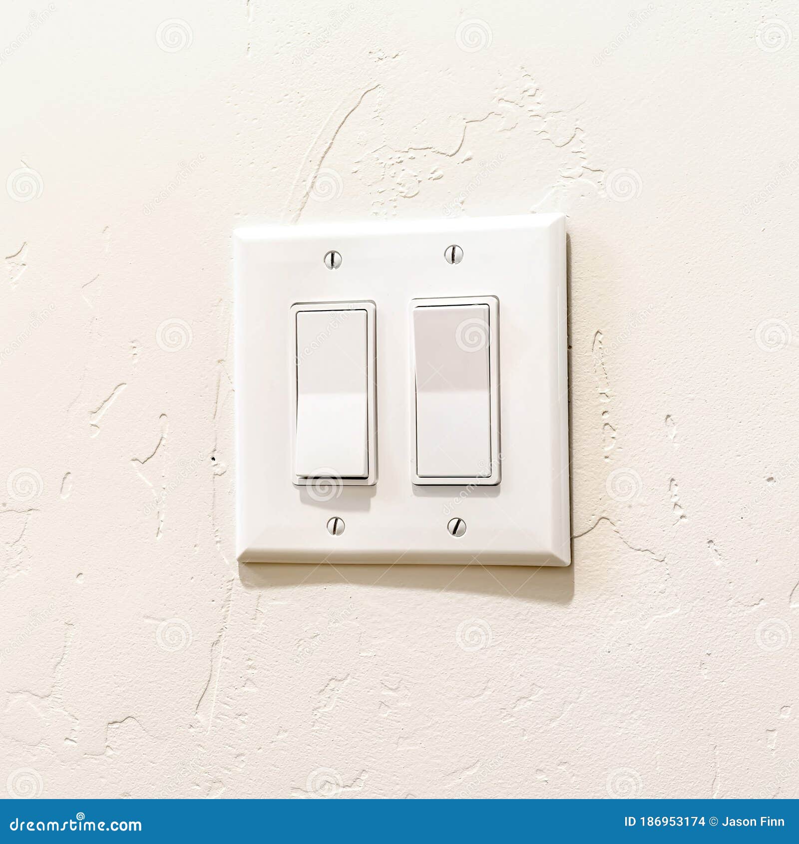 Square Indoor Multiple Rocker Light Switch with Broad Flat Levers and ...