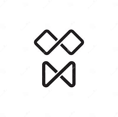 Square infinity signs stock vector. Illustration of linked - 216931455