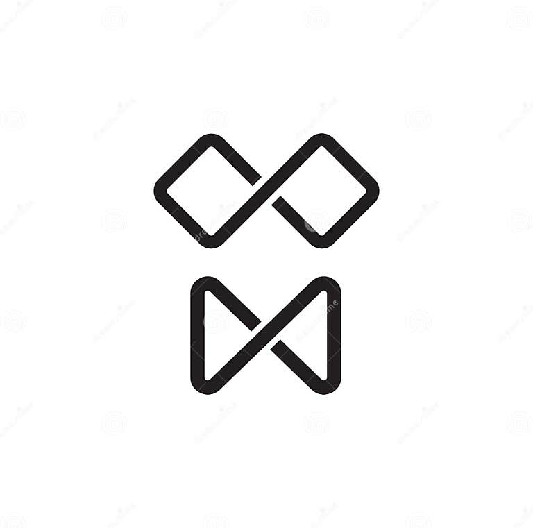 Square infinity signs stock vector. Illustration of linked - 216931455