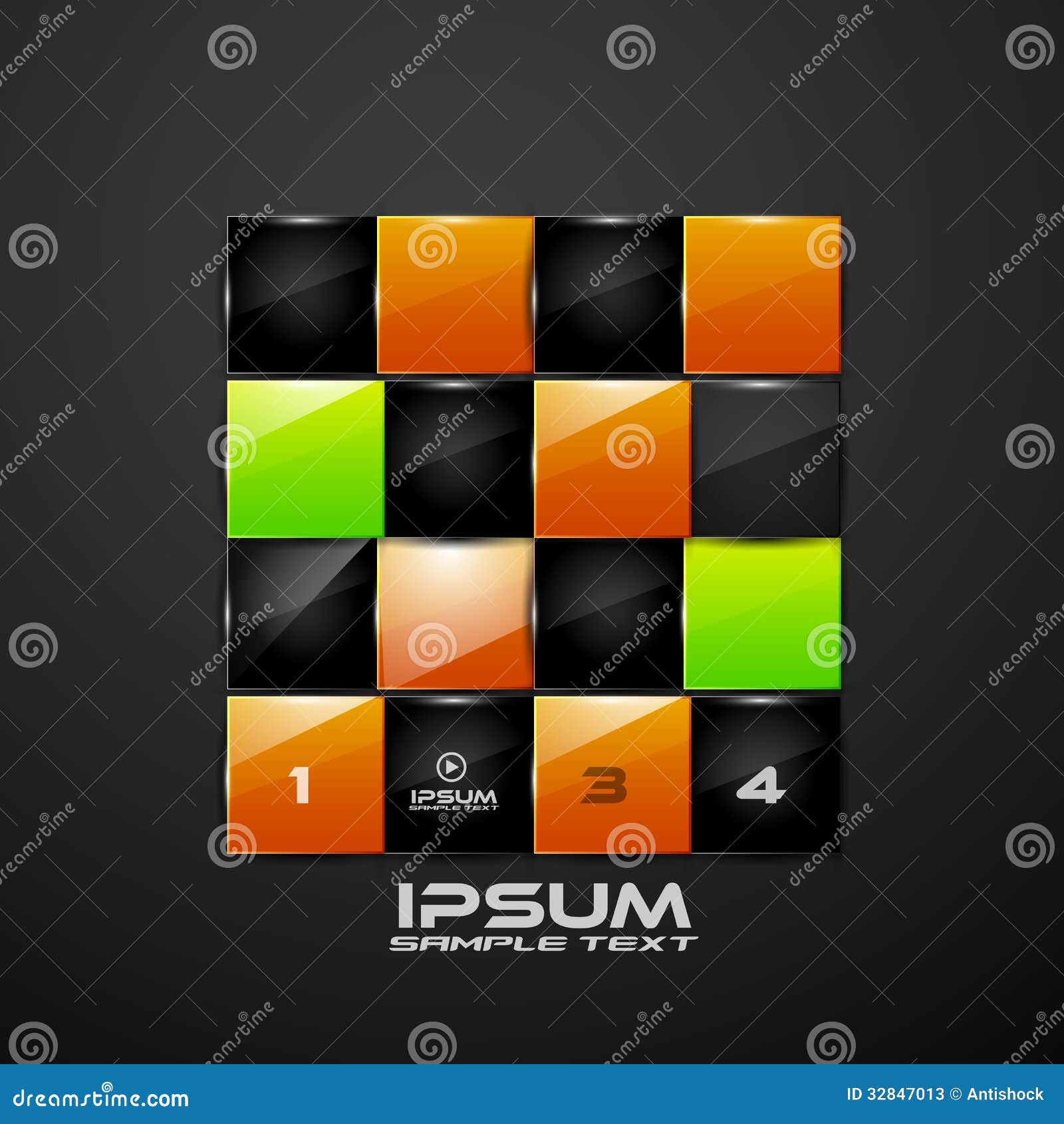 Square infographics stock vector. Illustration of layout - 32847013