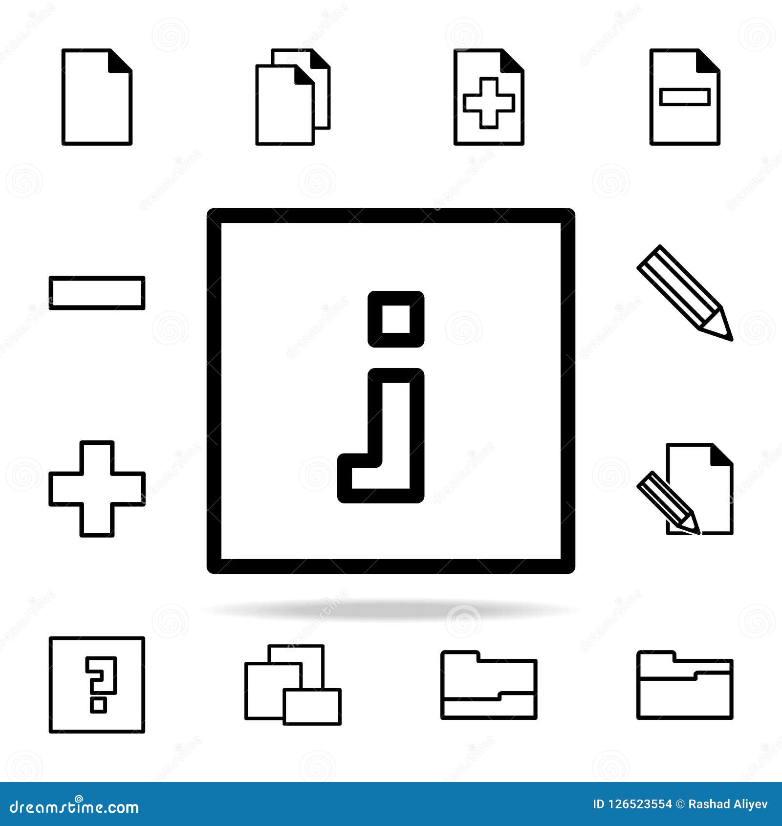 Square Information Sign Icon. Web Icons Universal Set for Web and ...