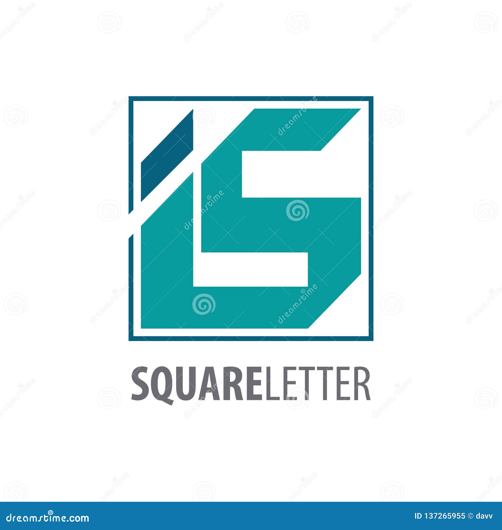 Square Initial Letter is Logo Concept Design. Symbol Graphic Template ...