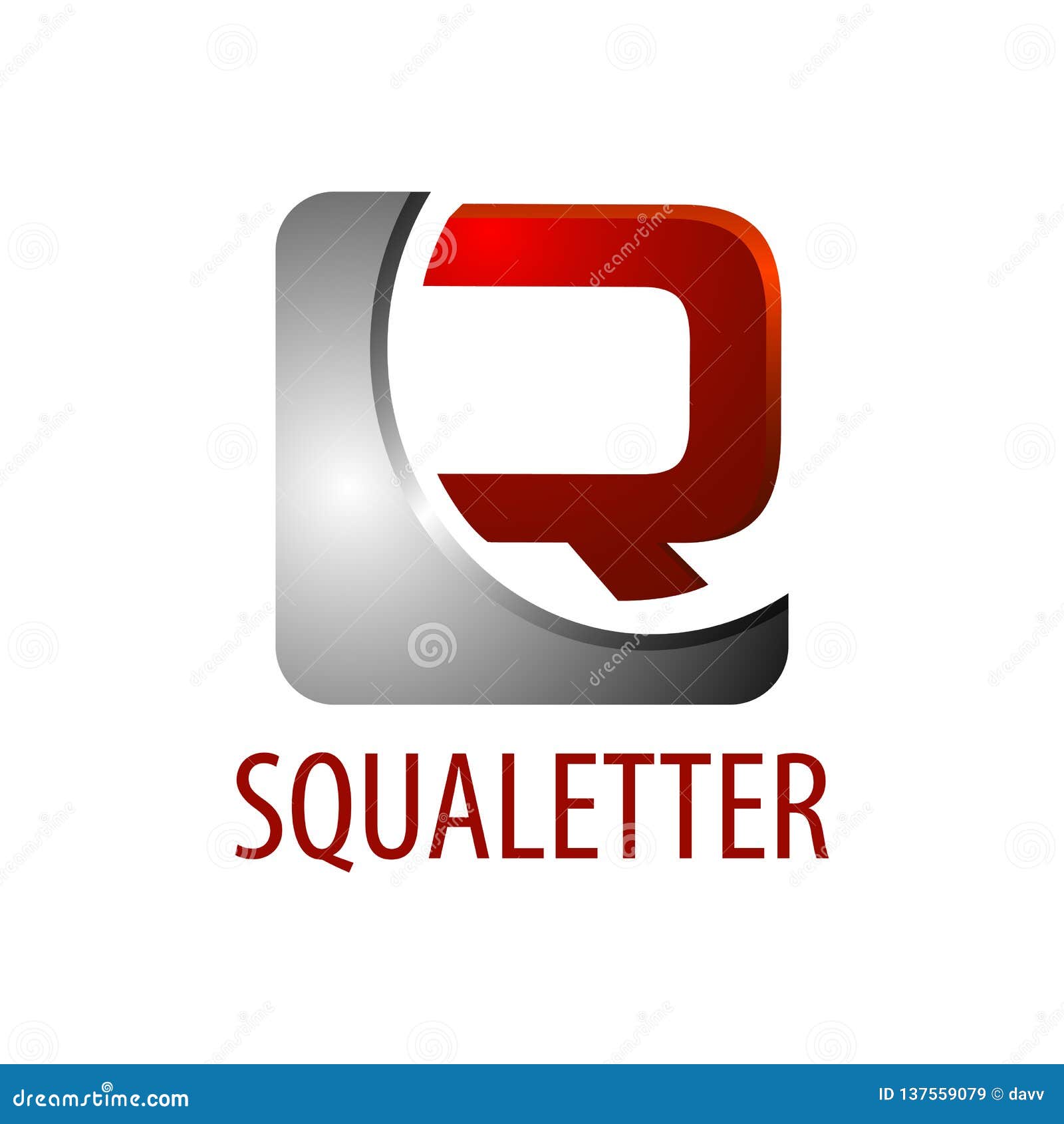 Square Initial Letter R Logo Concept Design. 3D Three Dimensional Style ...