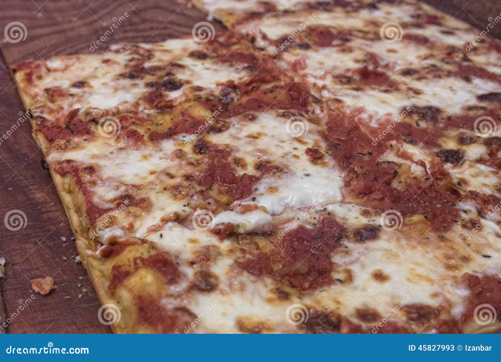 Square italian pizza stock image. Image of italian, round - 45827993