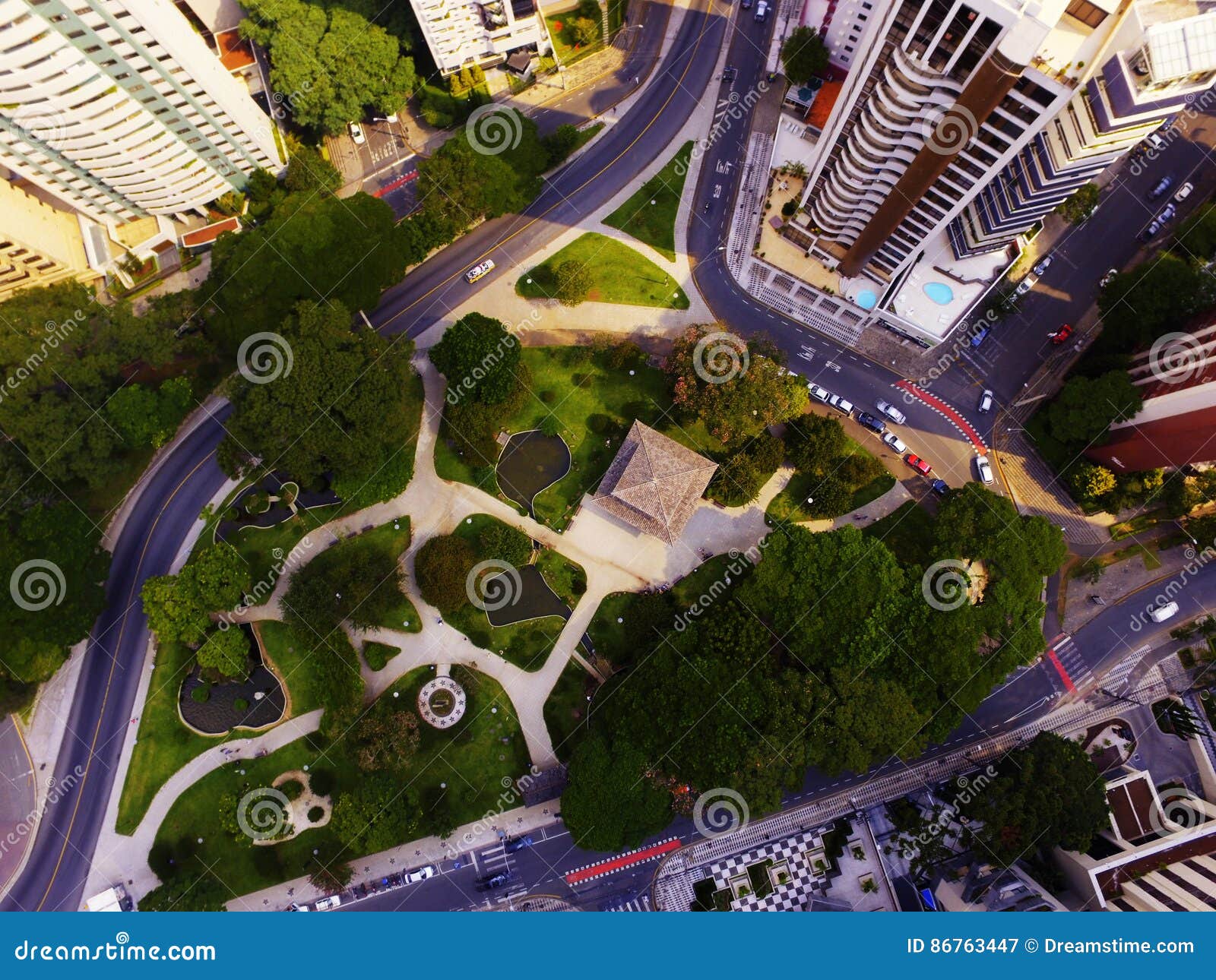 Square of Japan, in Curitiba Brazil Stock Image - Image of garden ...