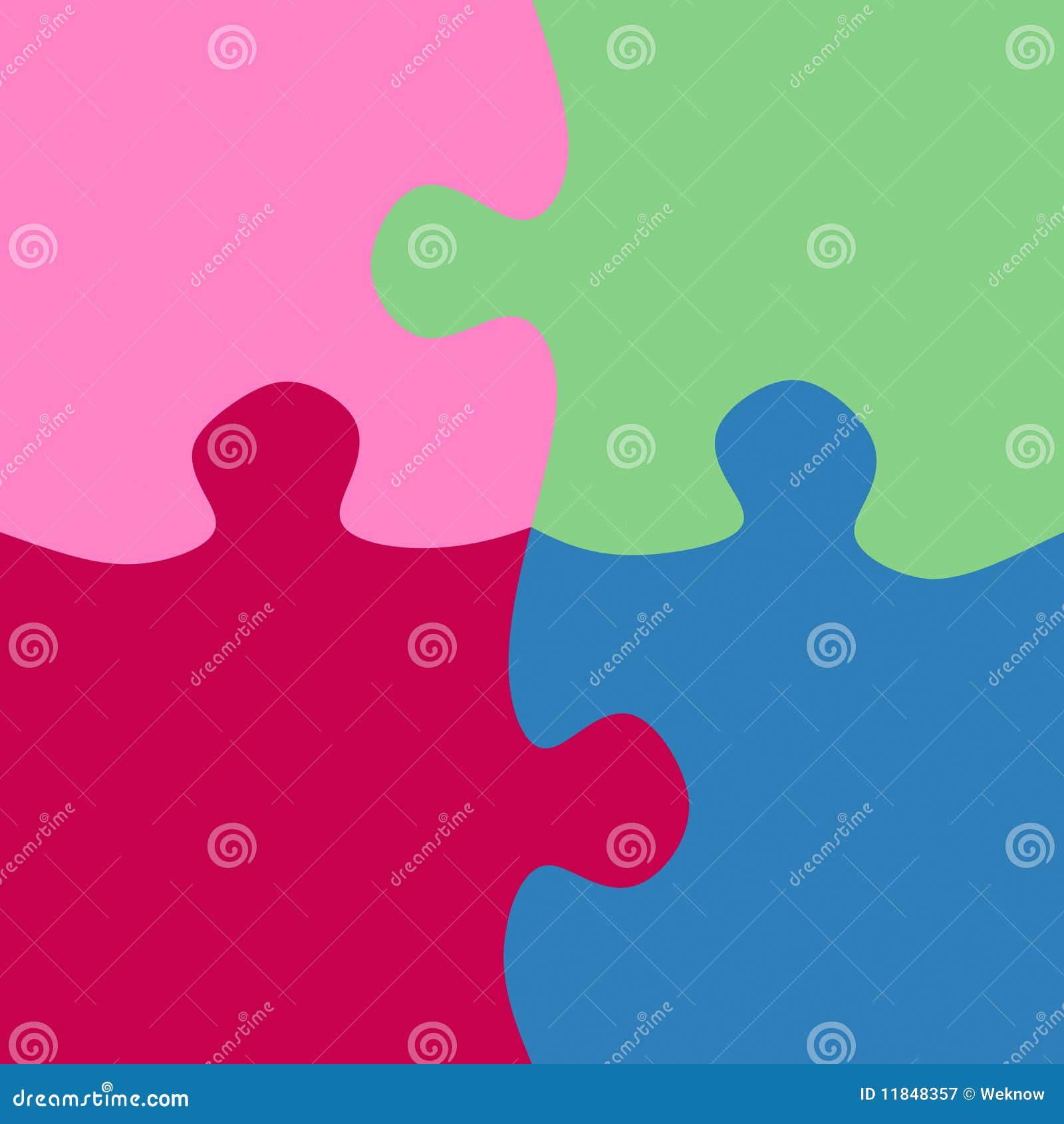 Square jigsaw pieces stock illustration. Illustration of playing - 11848357
