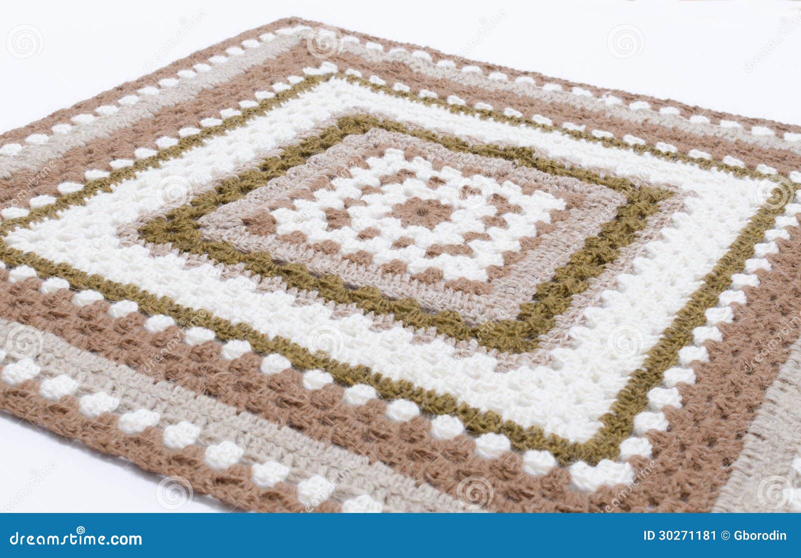Knitted carpet stock image. Image of carpet, white, crocheted - 30271181