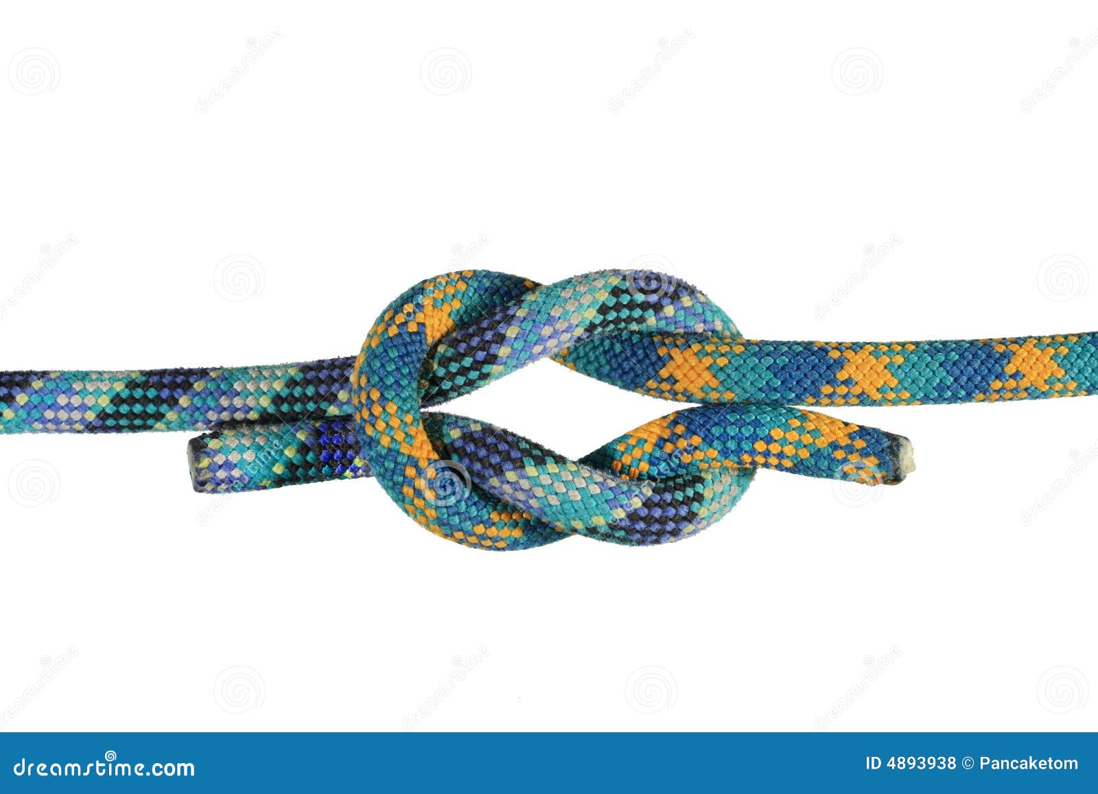 Square knot stock photo. Image of knot, rope, yellow, connect - 4893938