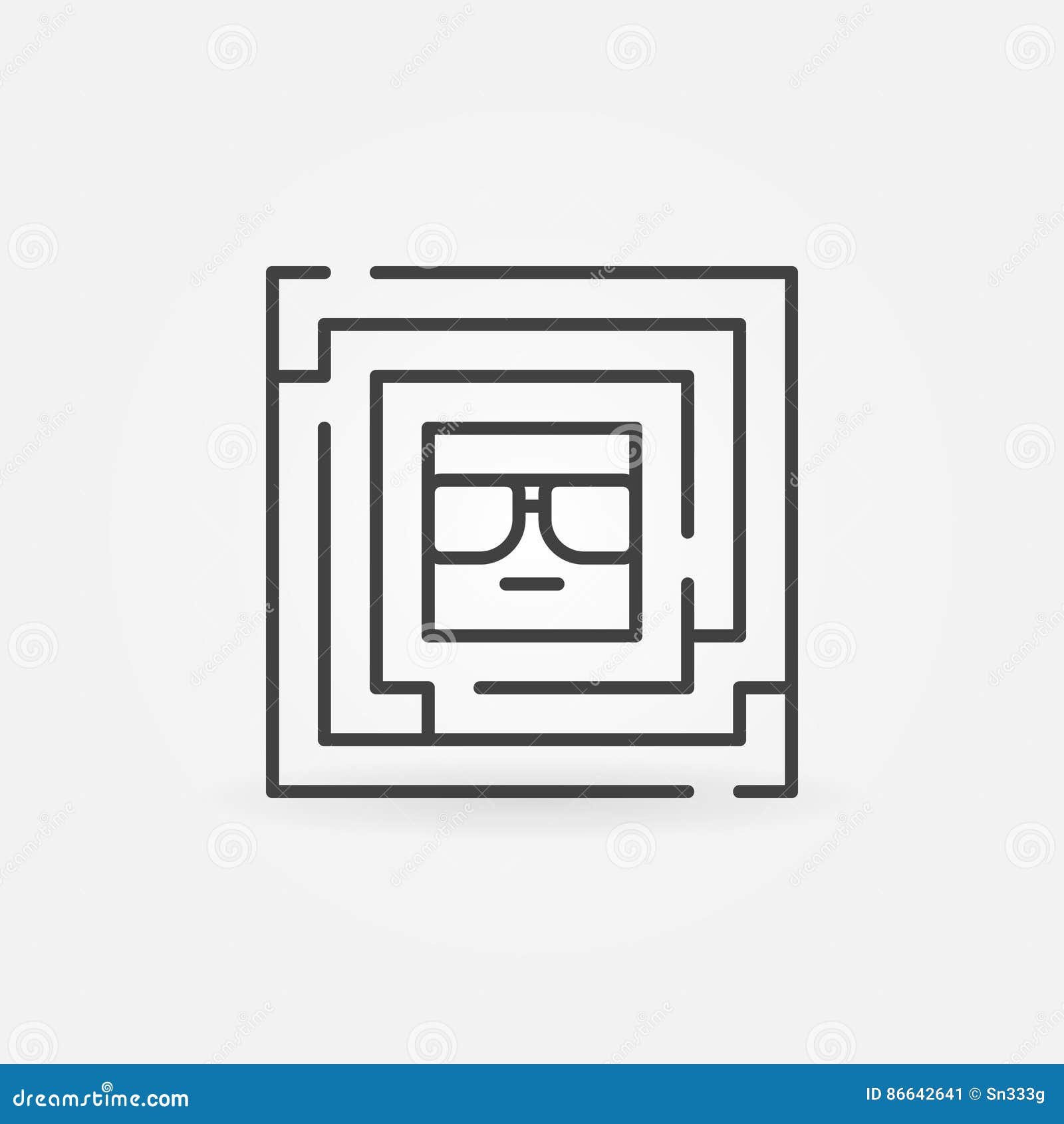 Square Labyrinth Face Inside Stock Illustrations – 3 Square Labyrinth ...