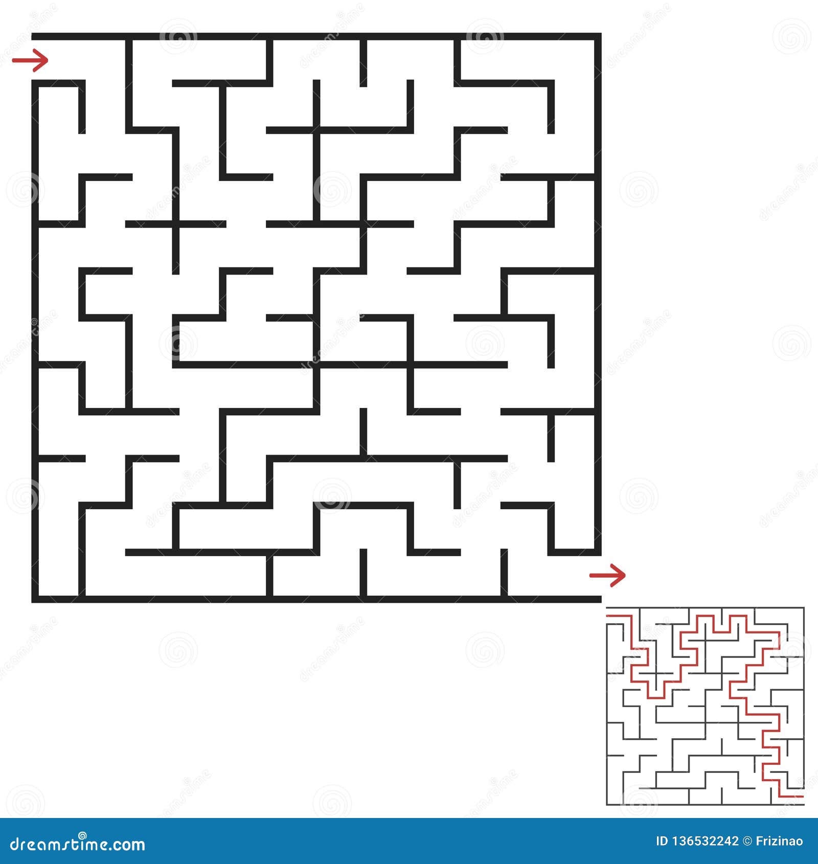 A Square Labyrinth. an Interesting and Useful Game for Children and ...