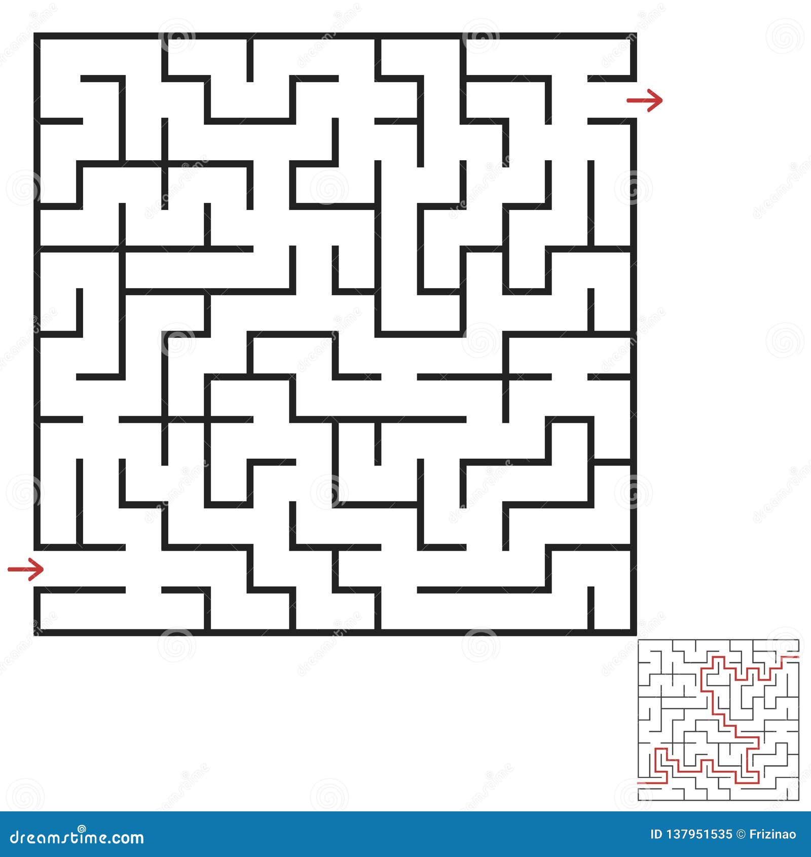 A Square Labyrinth. an Interesting and Useful Game for Children and ...