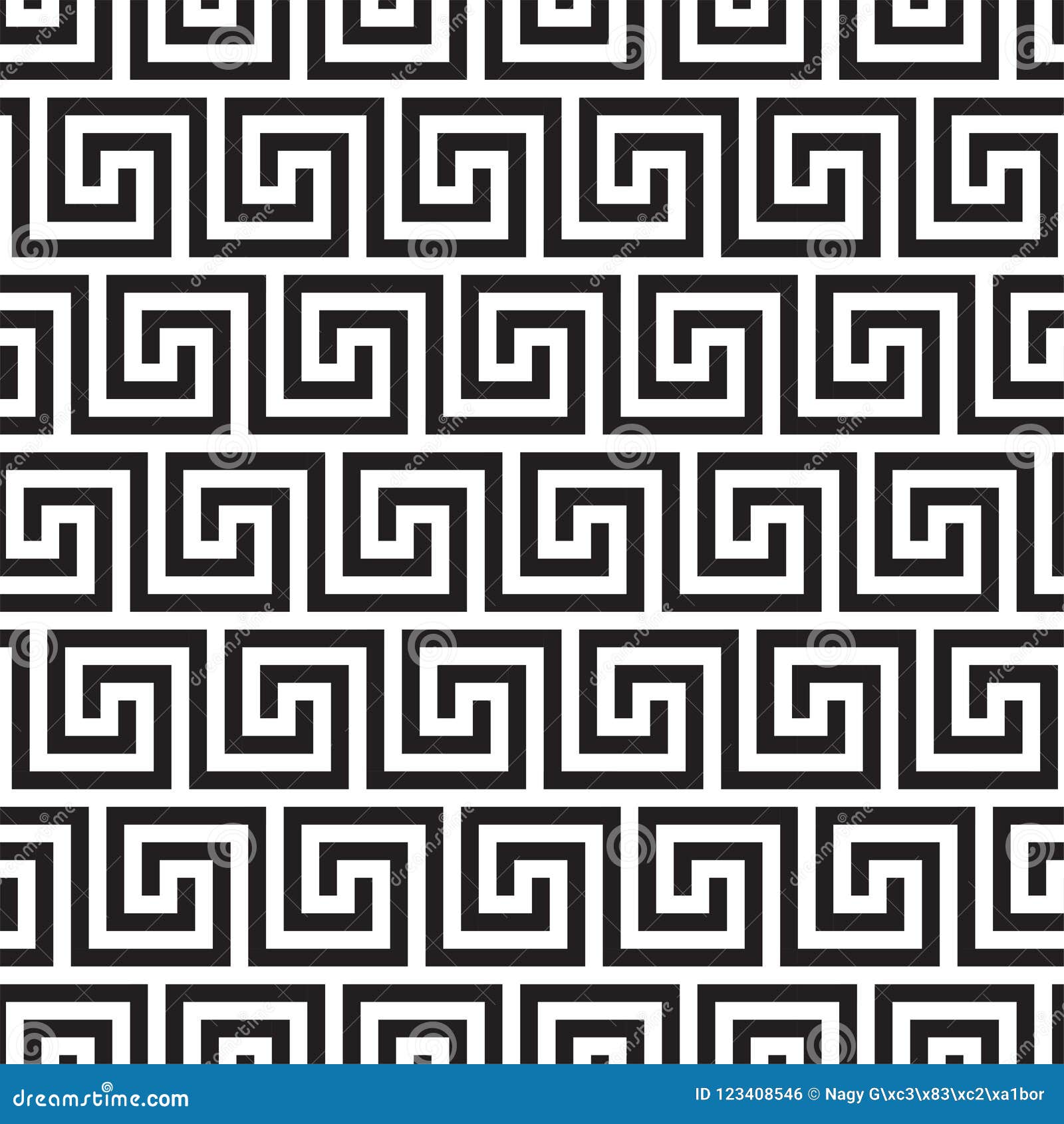 SQUARE LABYRINTH TEXTURE. MODERN STRIPED SEAMLESS VECTOR PATTERN. Stock ...