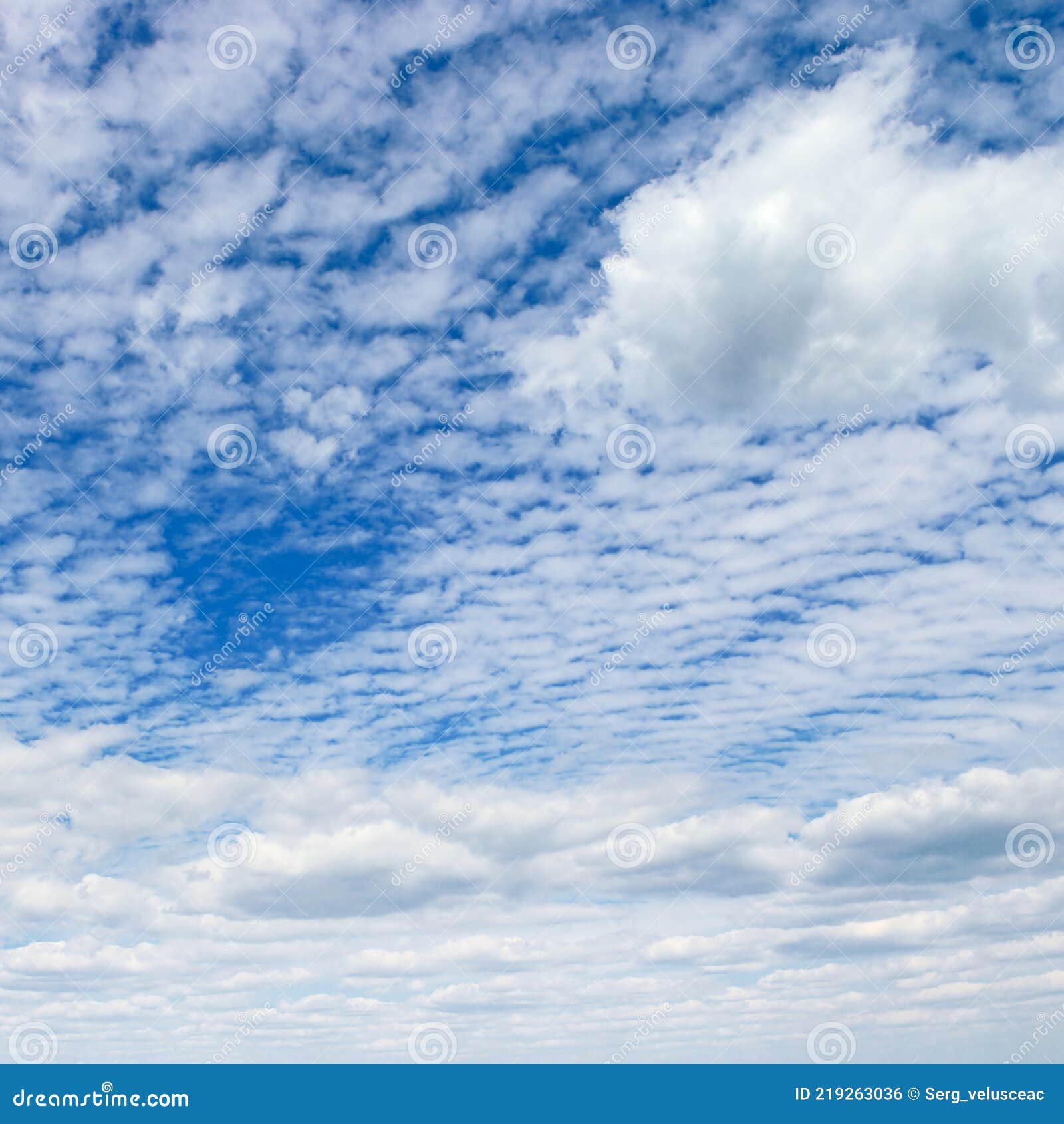 Square Landscape with Blue Sky and Clouds Stock Photo - Image of heaven ...