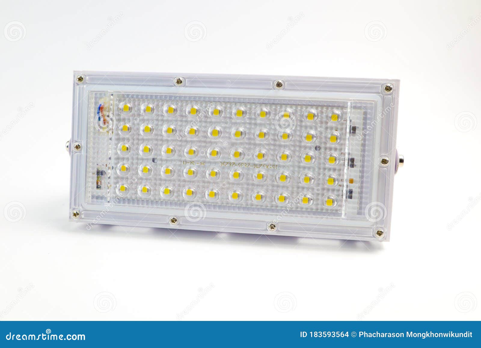 Square LED Light Device on a White Background Stock Photo - Image of ...