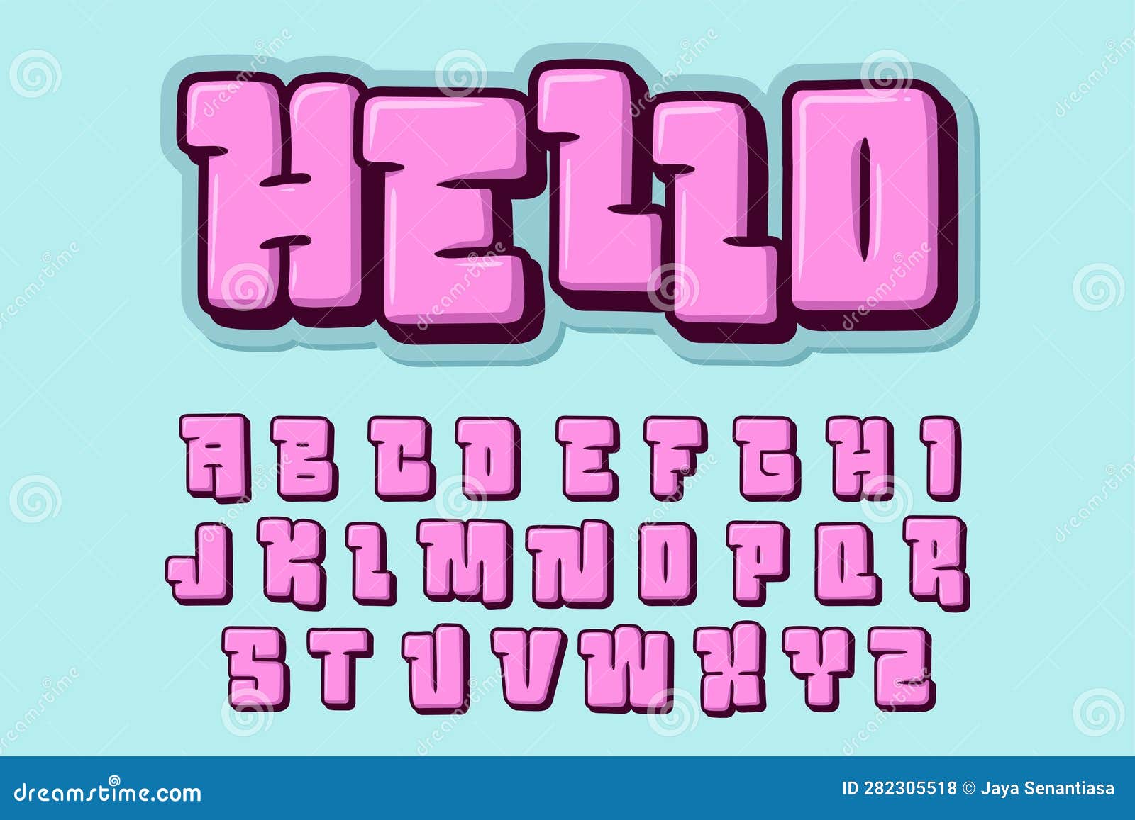 Square Letter Alphabet Vector Isolated Font Stock Illustration ...