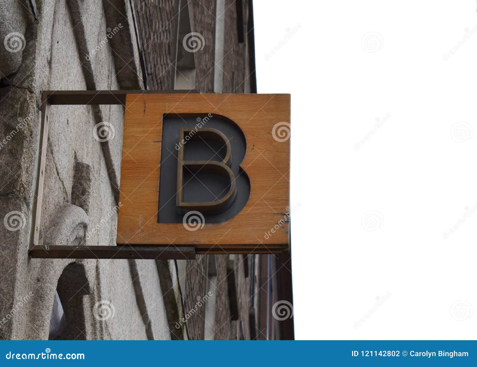 Square Letter B Sign stock photo. Image of right, blank - 121142802
