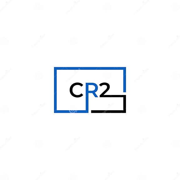Square Letter CR2 Monogram Logo Design Vector Stock Vector ...