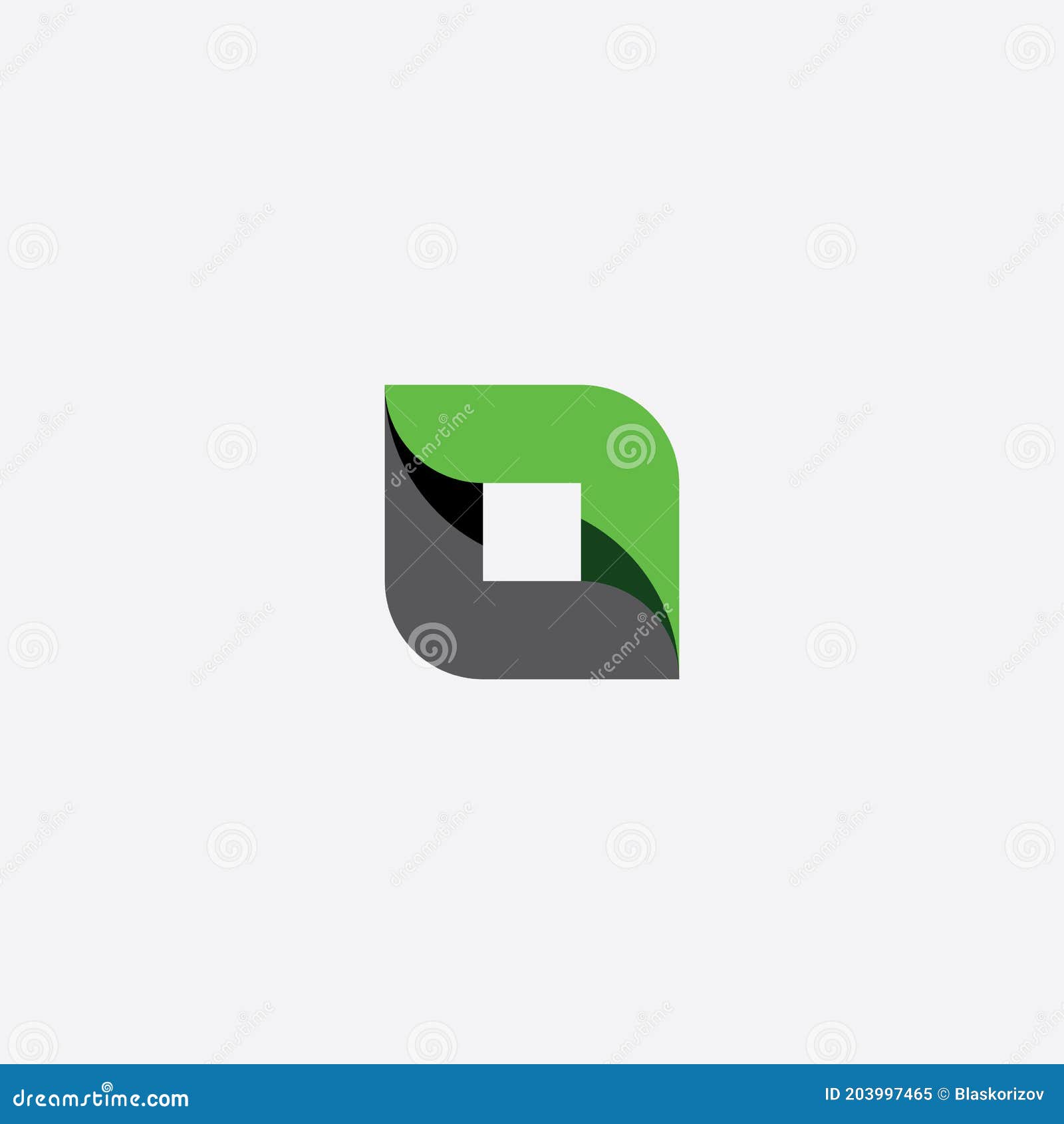 Square Letter O Logotype Vector Symbol Stock Vector - Illustration of ...