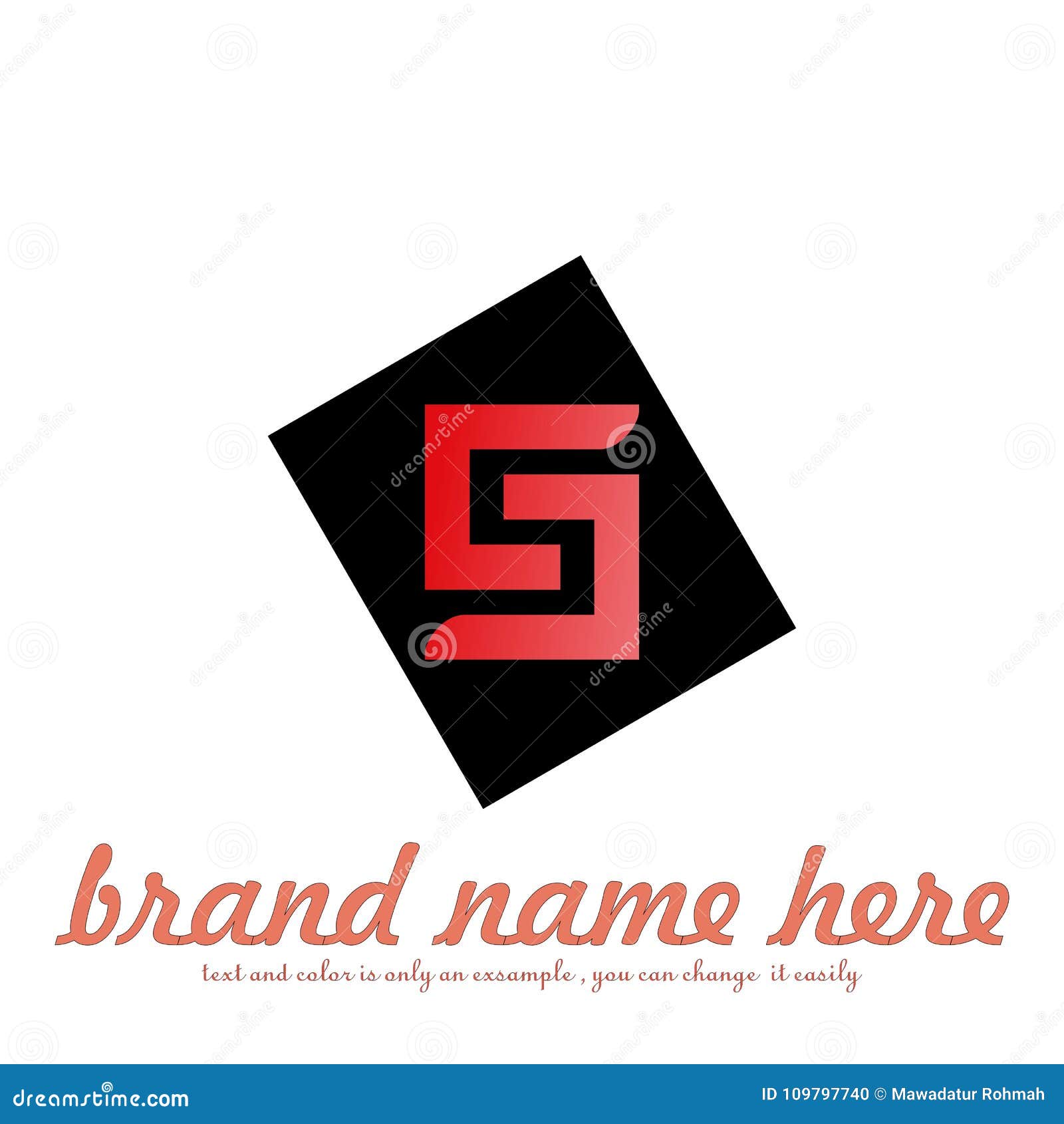 Square letter s logo stock vector. Illustration of abstract - 109797740