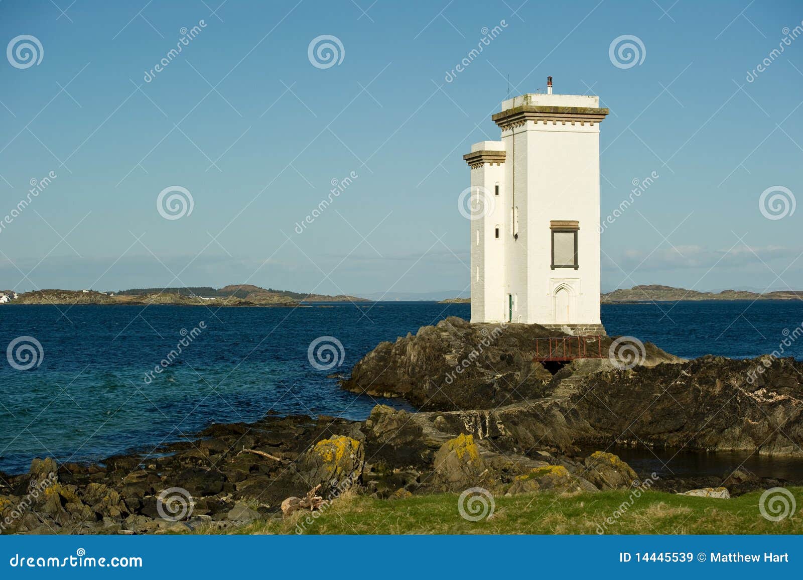 Square Lighthouse stock image. Image of calm, square - 14445539