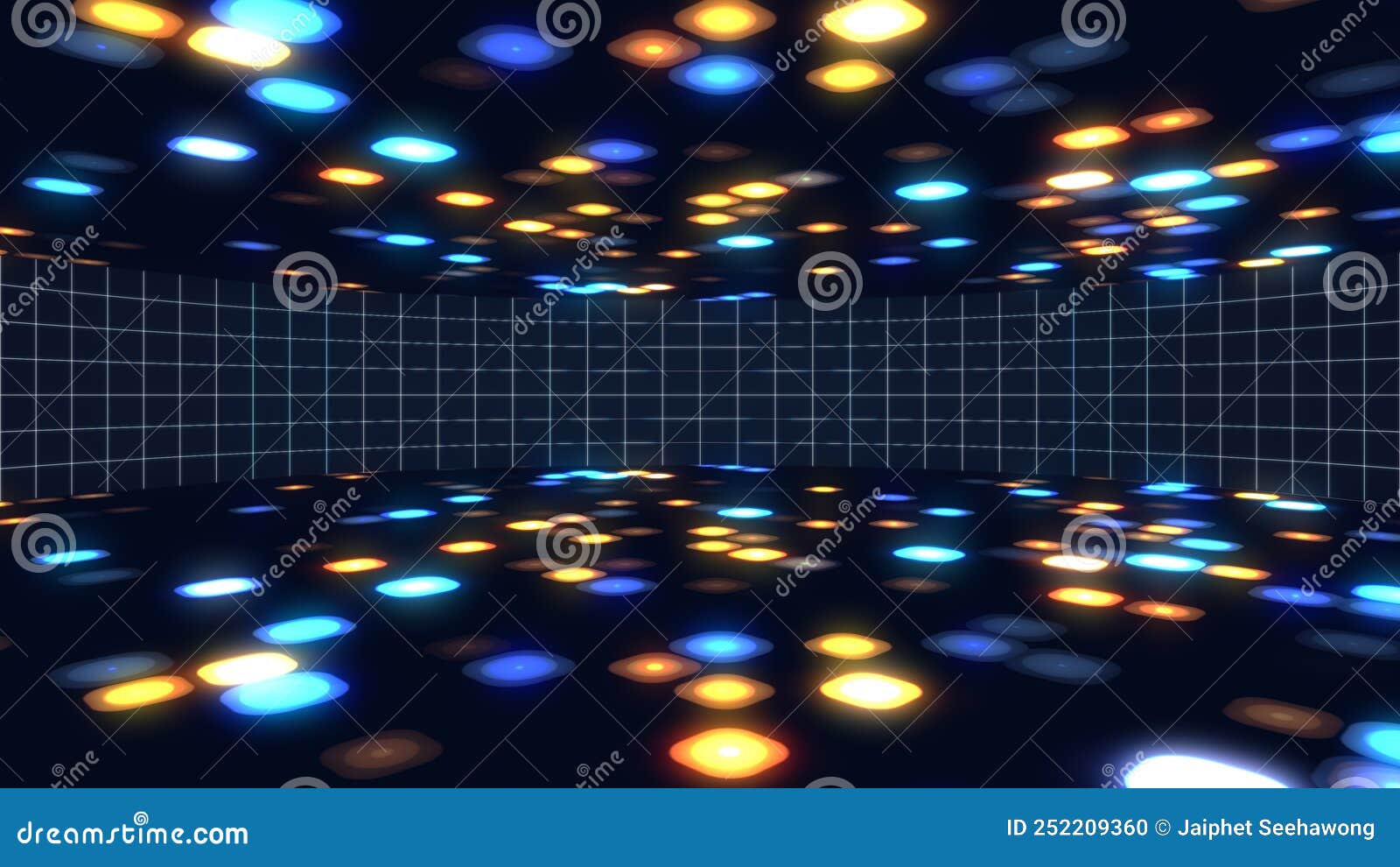 Square Lights Disco Bar Light Digital Technology Background Stock ...