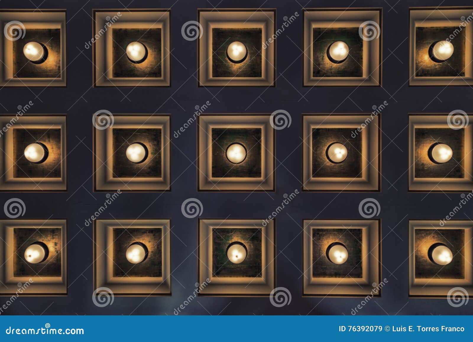 Square Lights stock image. Image of golden, bulb, lights - 76392079
