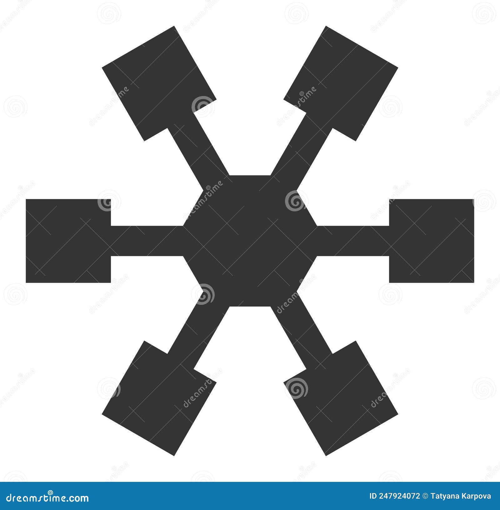 Square Links Vector Icon Flat Illustration Stock Vector - Illustration ...