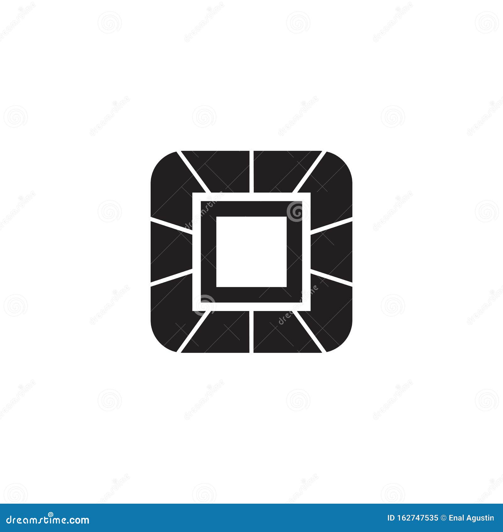 Square Logo Design Vector Template Stock Vector - Illustration of ...